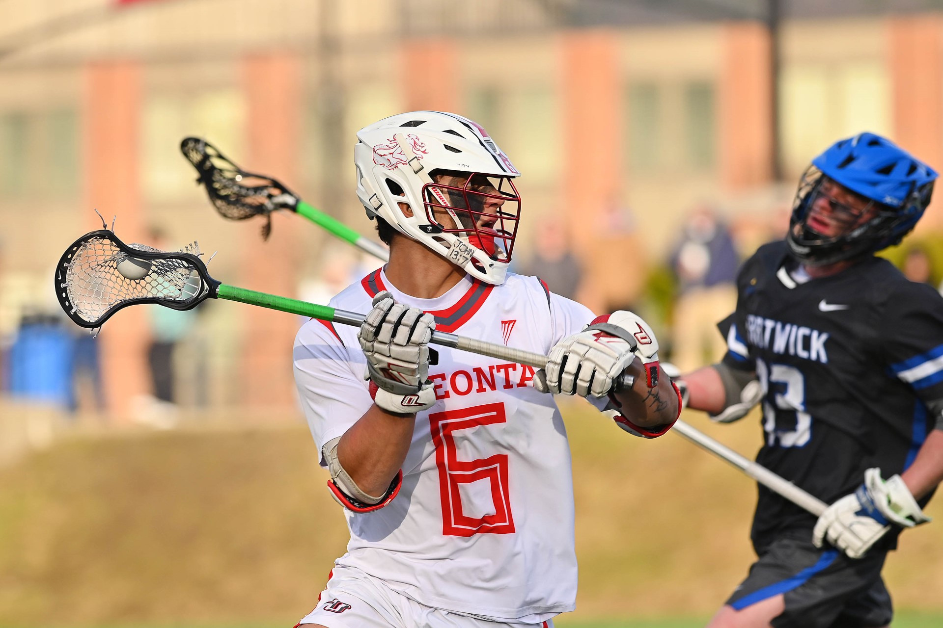 Red Dragons Overpower Hawks, 16-9, in Battle of the Hills - SUNY ...