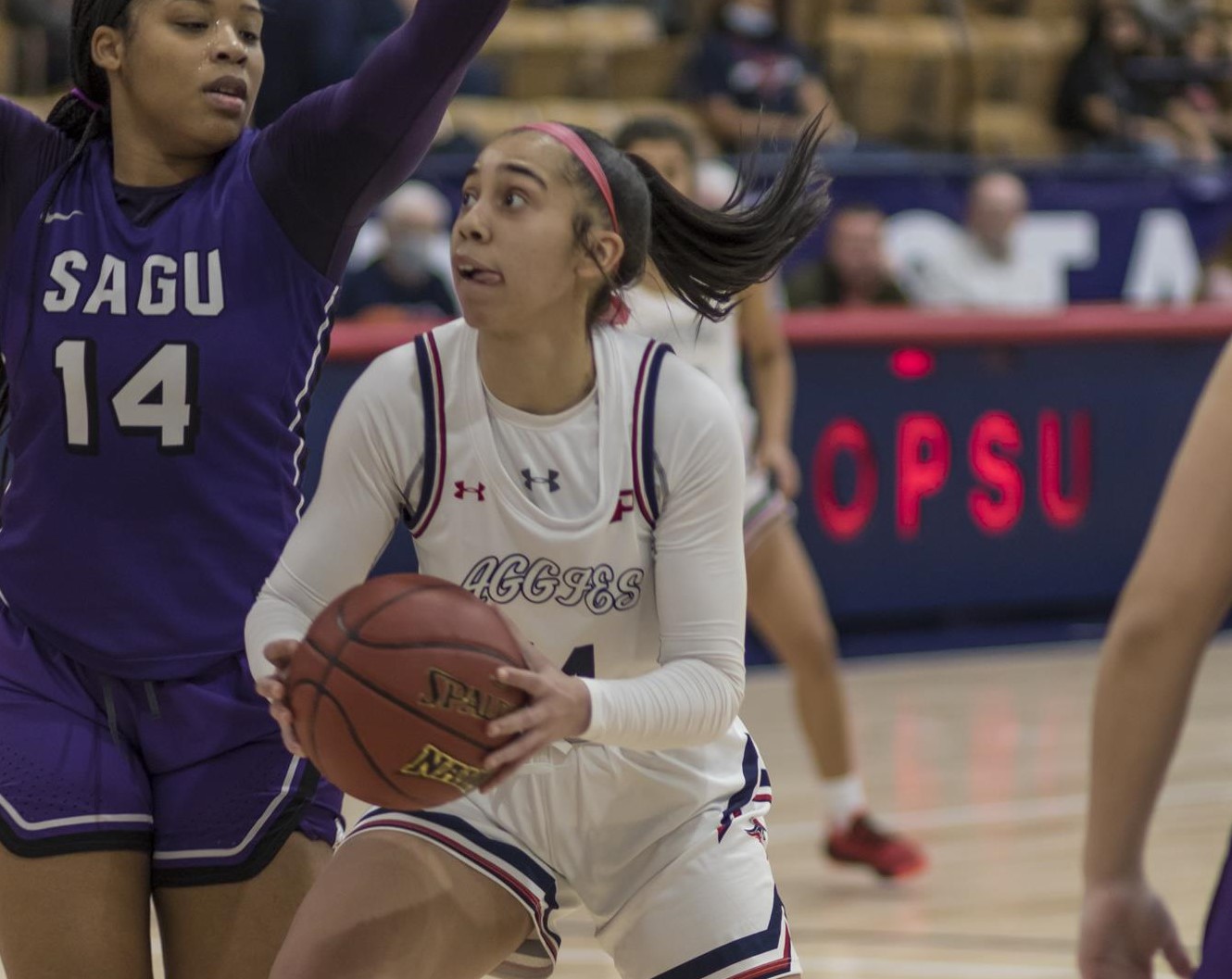 Aggie women make it three straight with 69-53 win over SAGU - Oklahoma ...