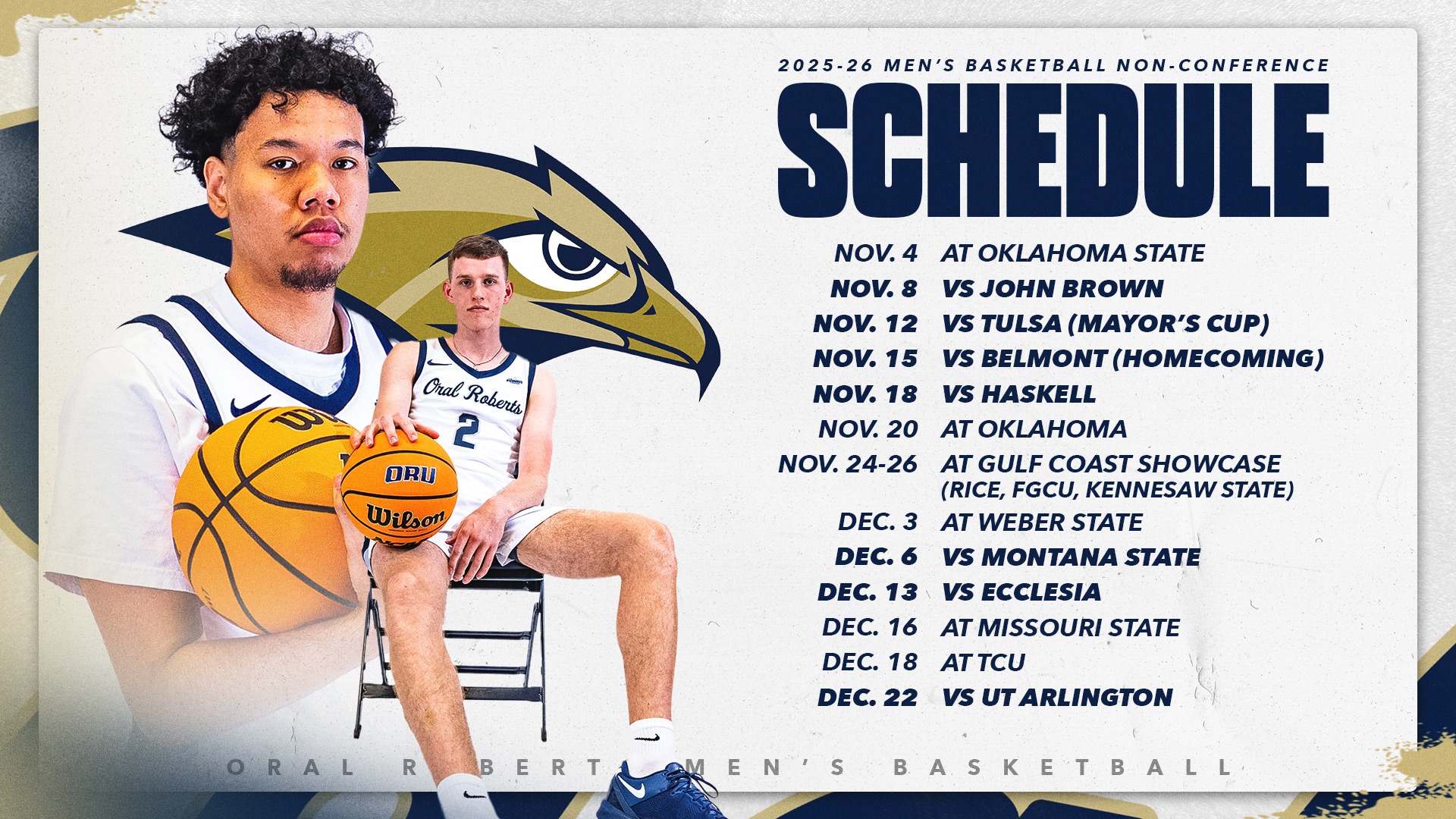 #ORUMBB Completes 2025-26 Schedule - Oral Roberts University
