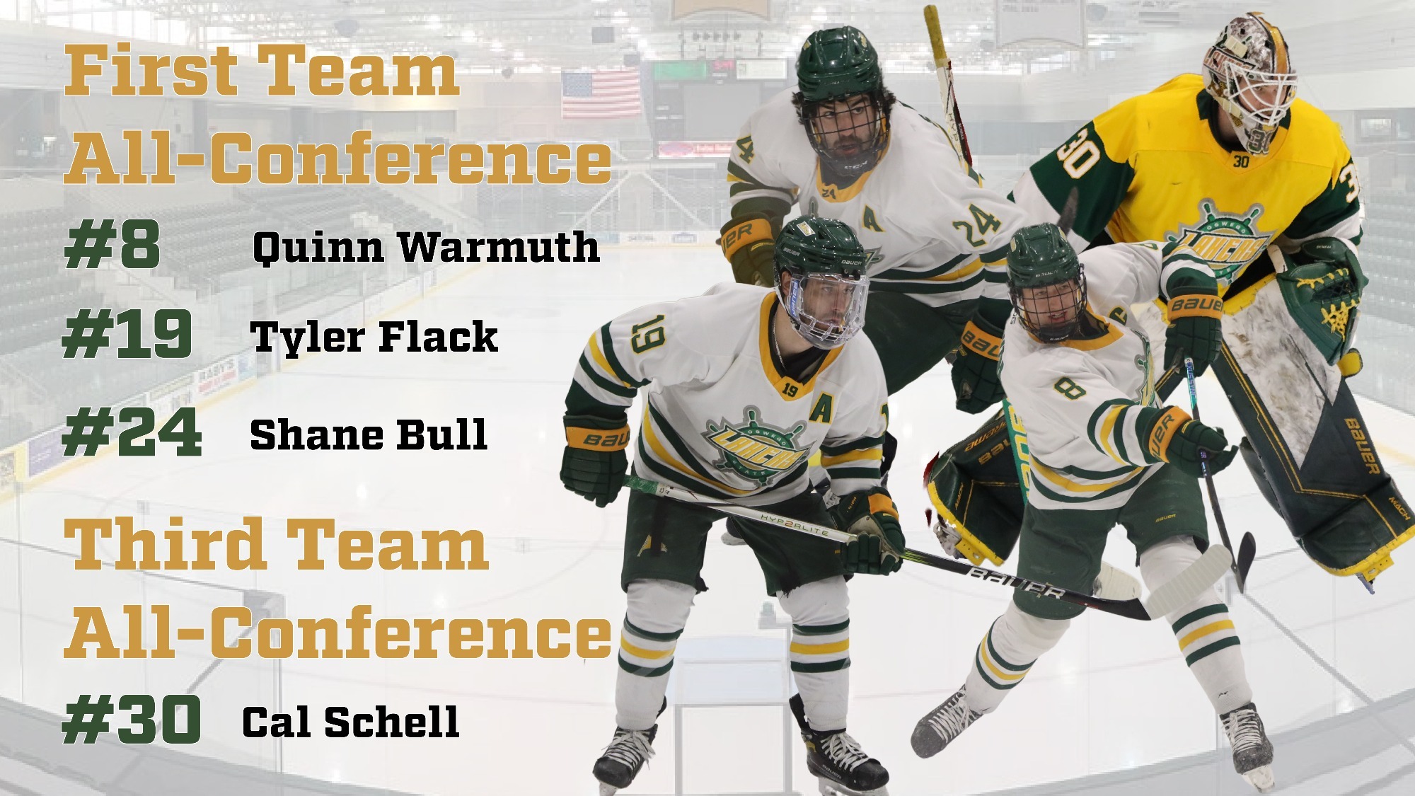 Warmuth, Flack, and Bull Named First Team All Conference, Schell Named ...
