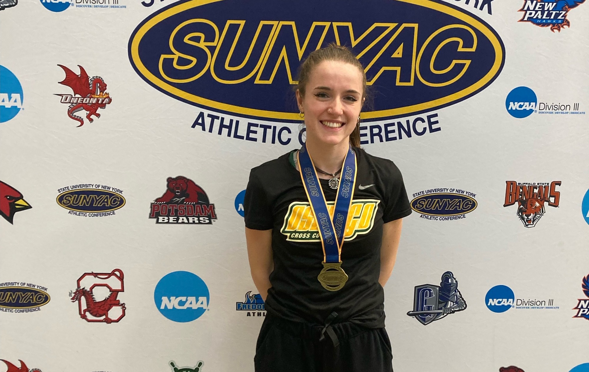 Coyle Grabs the Gold at SUNYAC Indoor Championships - Oswego State ...