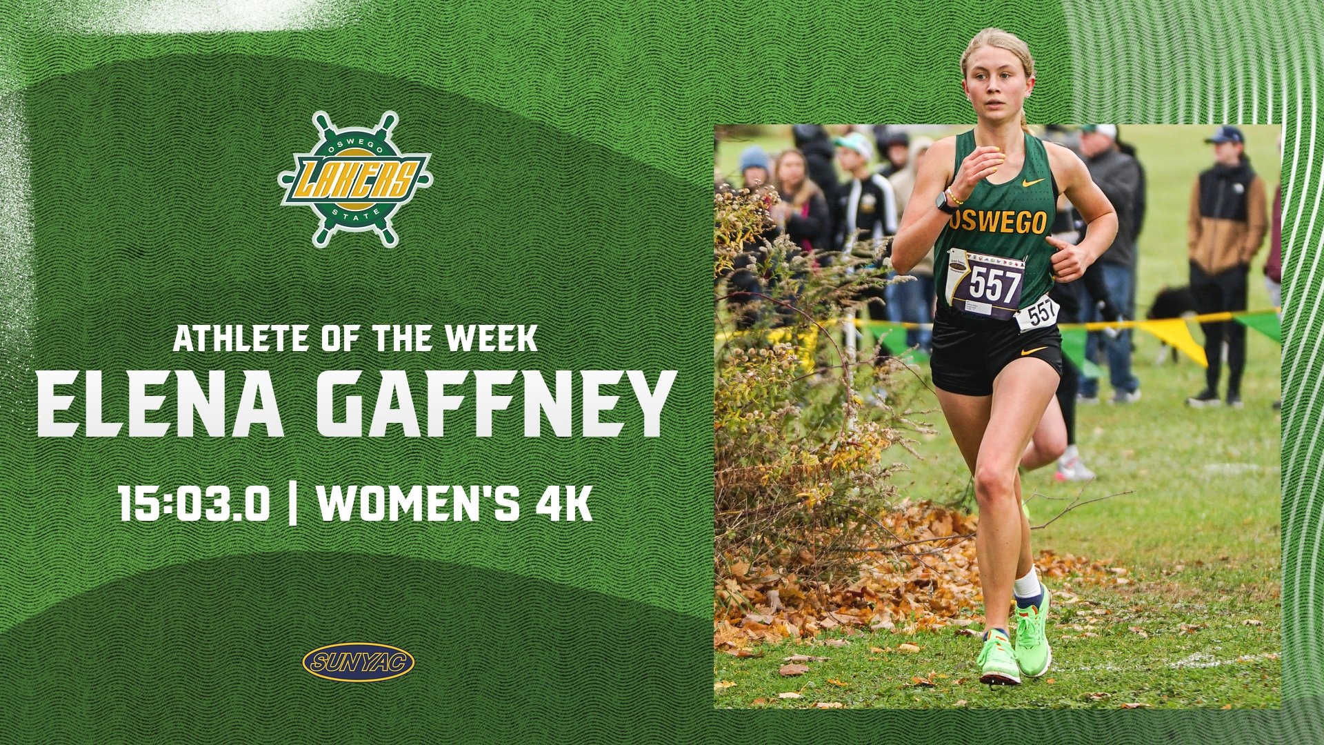 Gaffney Named SUNYAC Women's Cross Country Runner of the Week For ...