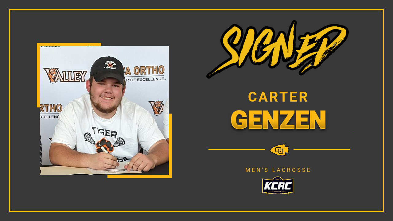 MLAX Sign Carter Genzen - Ottawa University