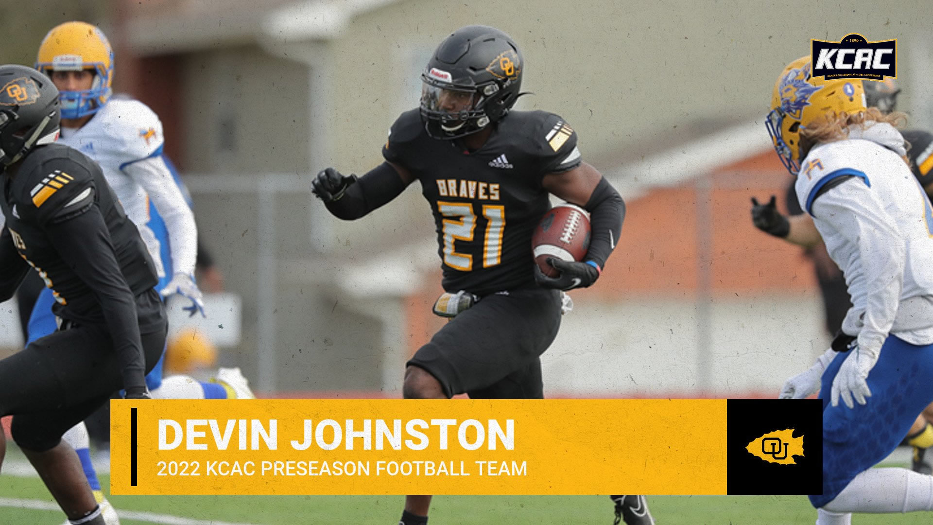 Johnston Named to the 2022 KCAC Preseason Football Team - Ottawa University