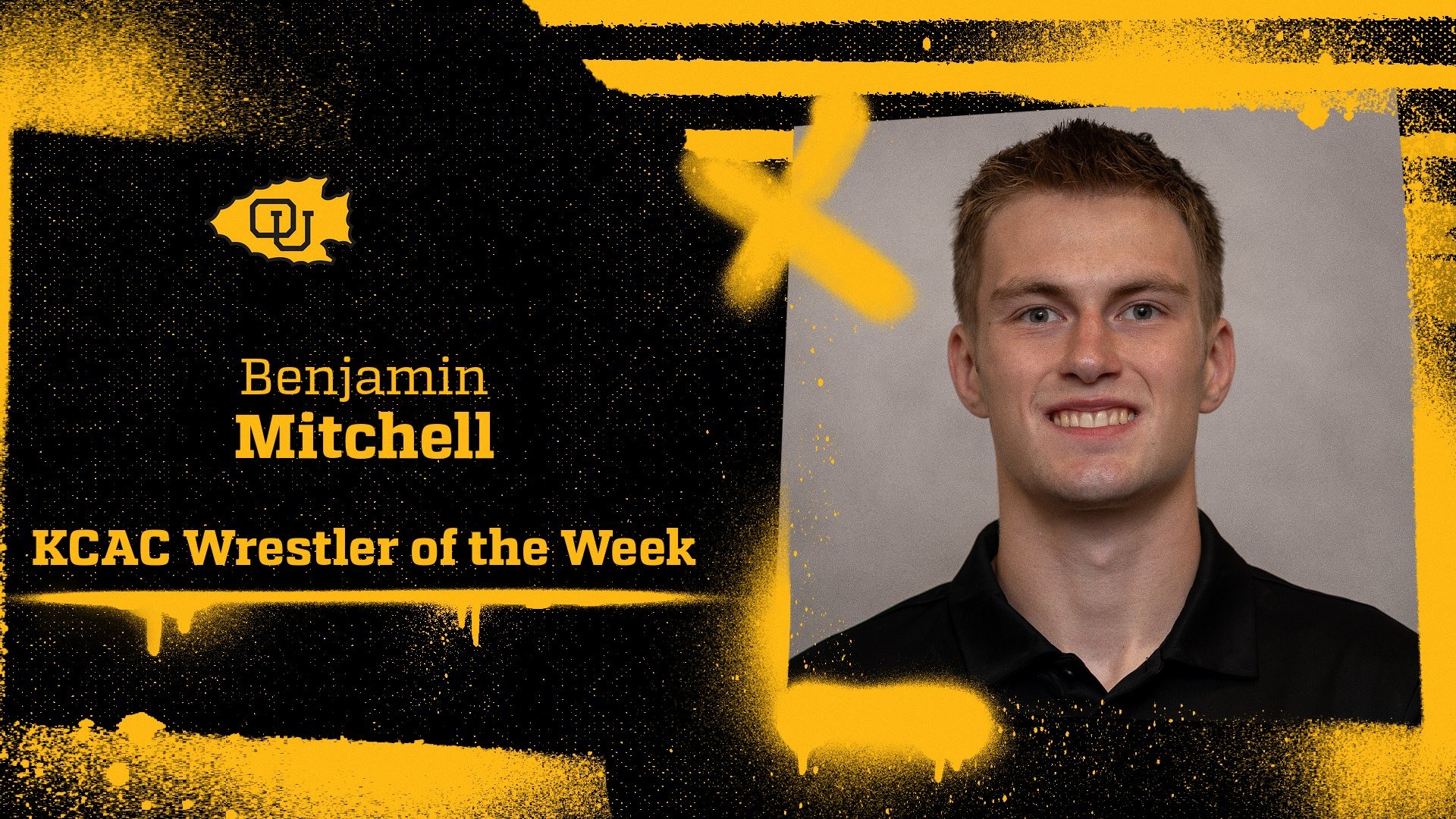 Benjamin Mitchell named KCAC Men's Wrestler of the Week - Ottawa University