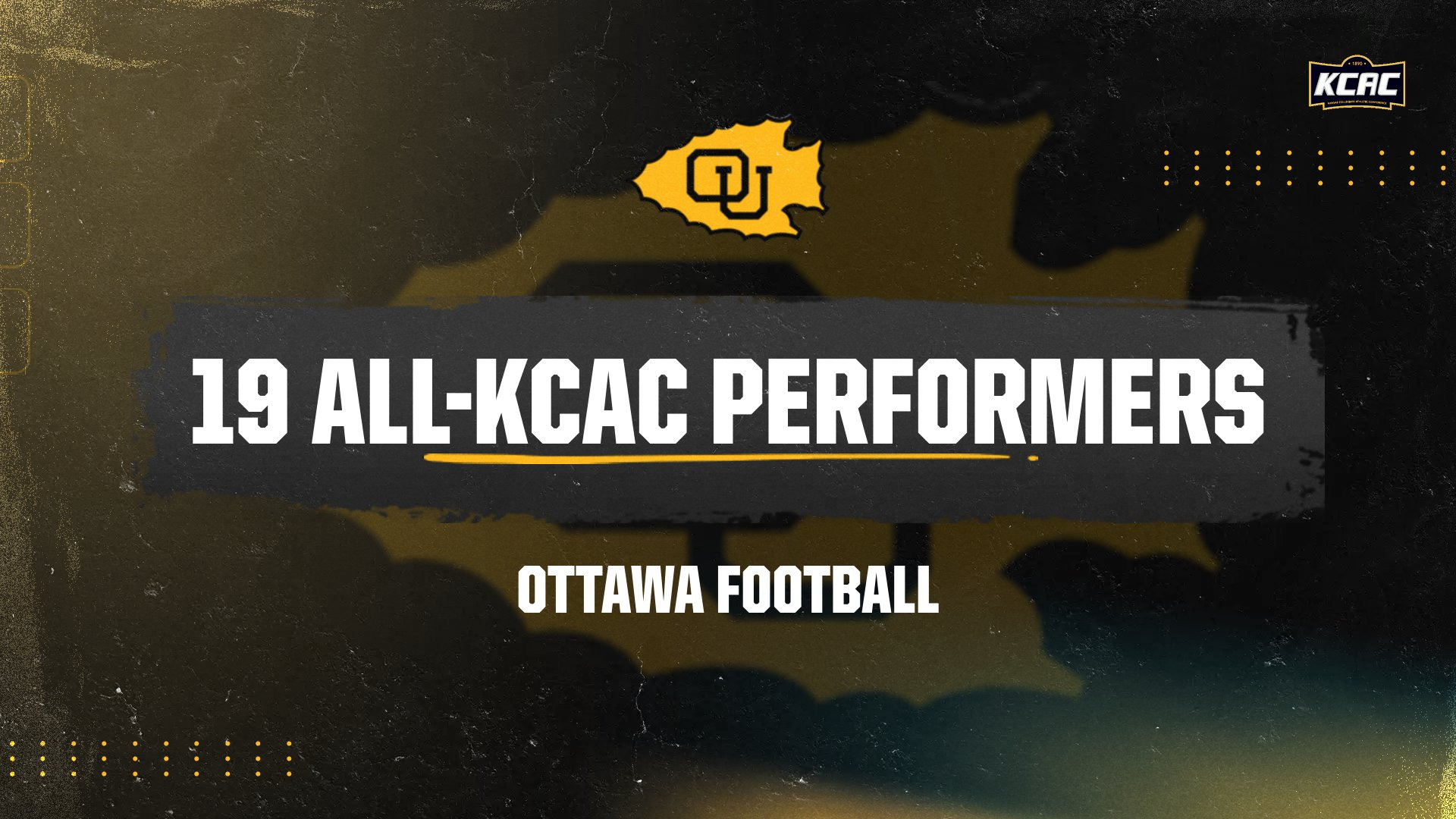 Football Has 19 Named to the 2023 All-KCAC Teams - Ottawa University