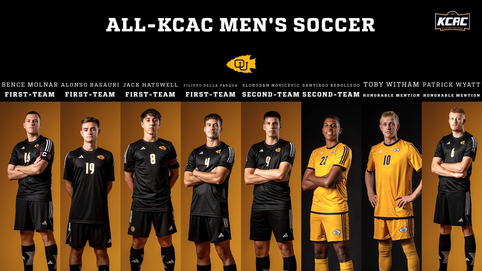 Men's Soccer Earns Eight All-KCAC Selections - Ottawa University