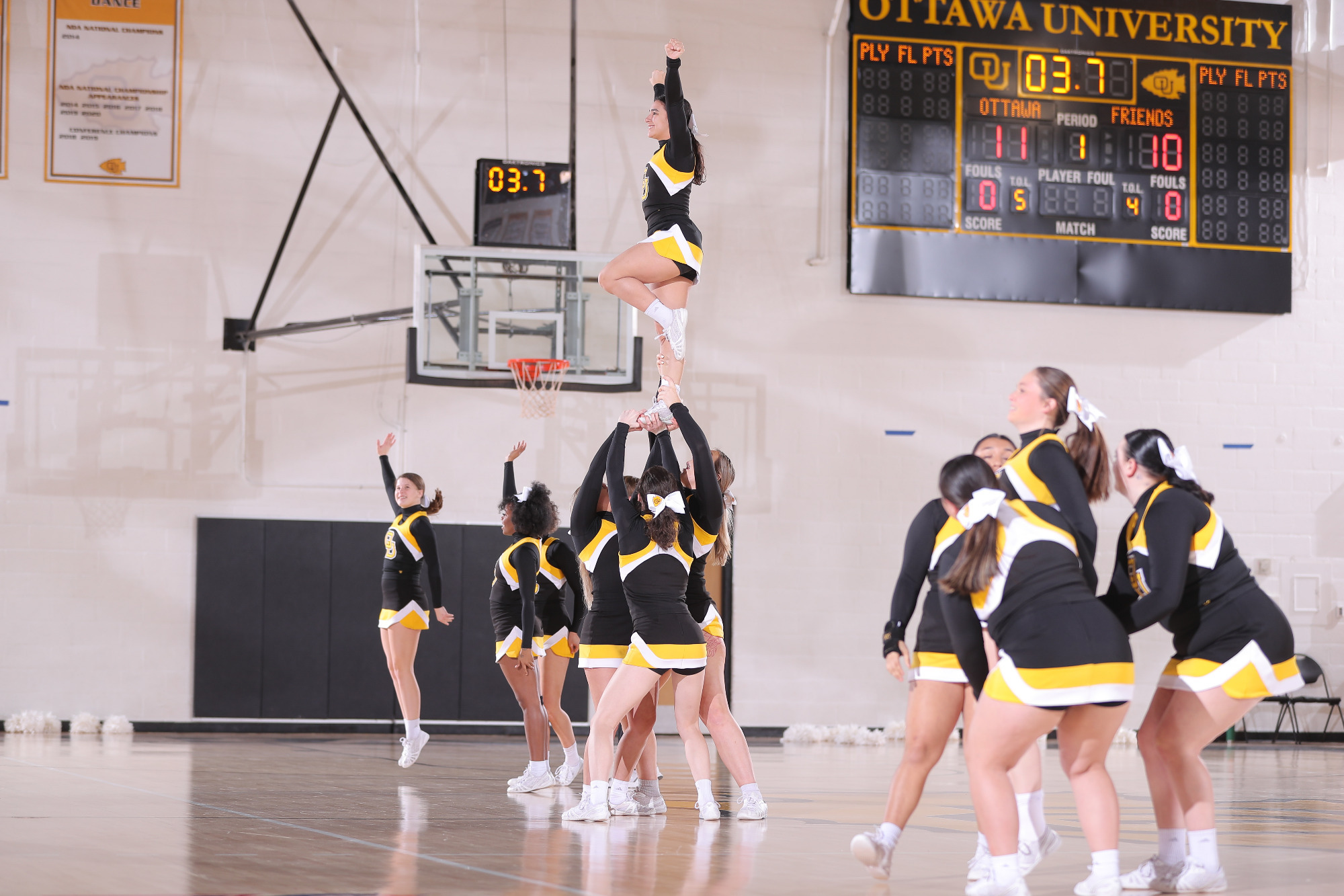 Braves Place 5th at the Baker Cheer Classic - Ottawa University