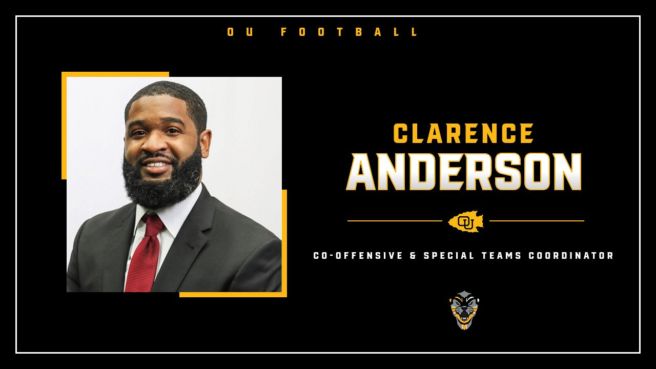 Clarence Anderson Named to Brave Football Staff - Ottawa University