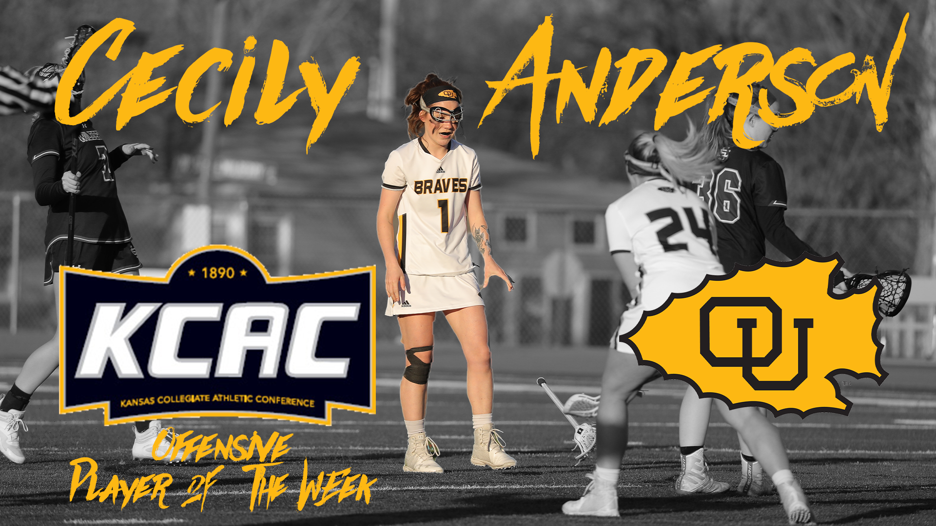 Anderson Claims KCAC Offensive POTW - Ottawa University