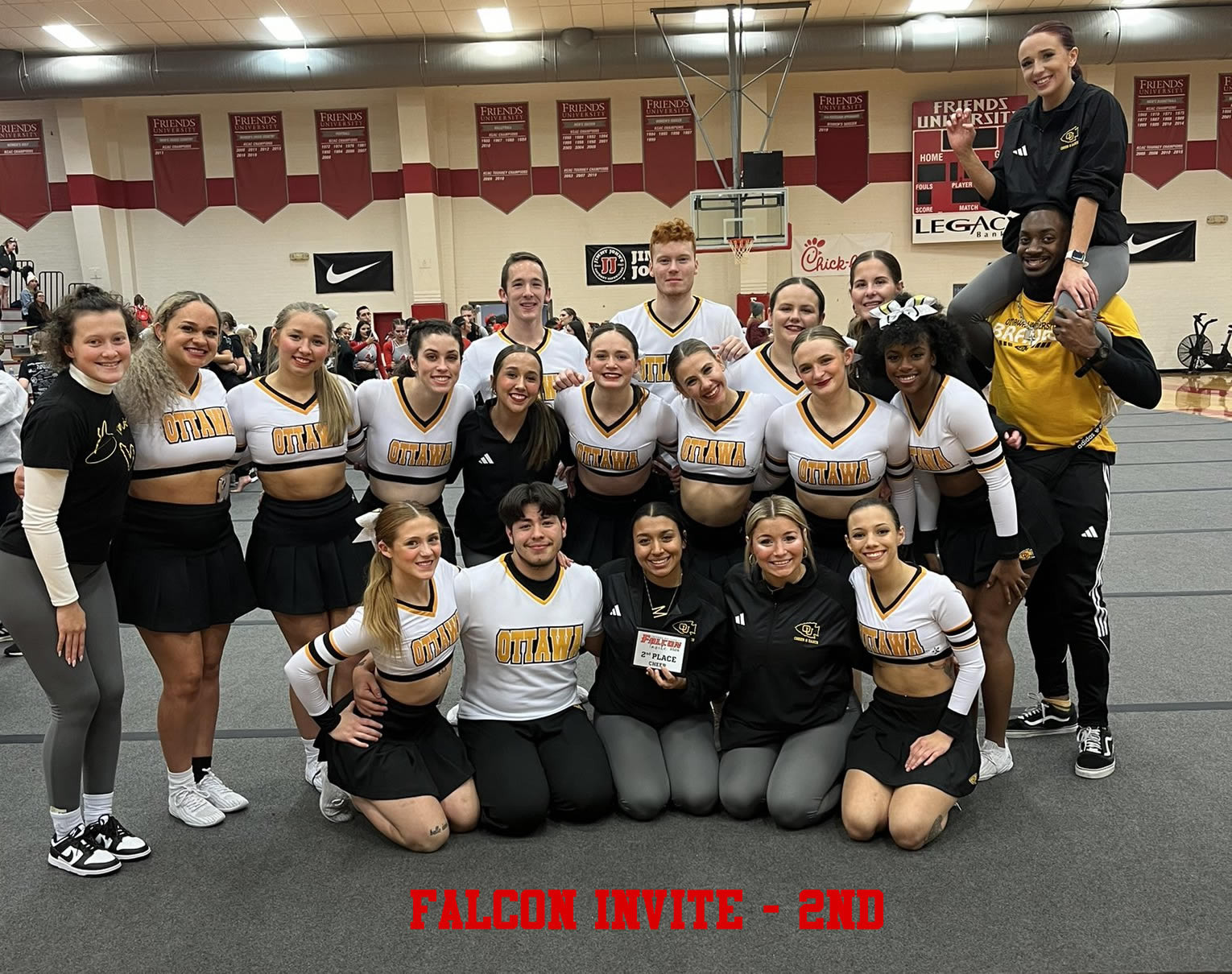 Cheer Finishes 2nd at the Falcon Invite - Ottawa University
