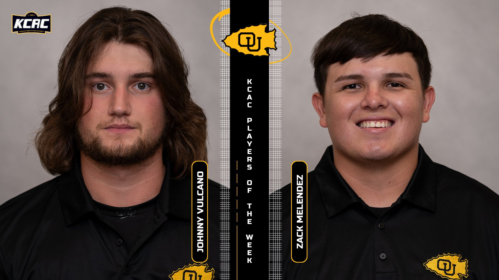 Vulcano and Melendez Earn KCAC Player and Pitcher of the Week Honors ...