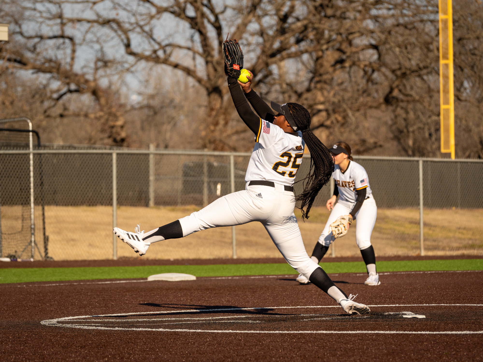 (17) Softball Takes Two from Haskell - Ottawa University