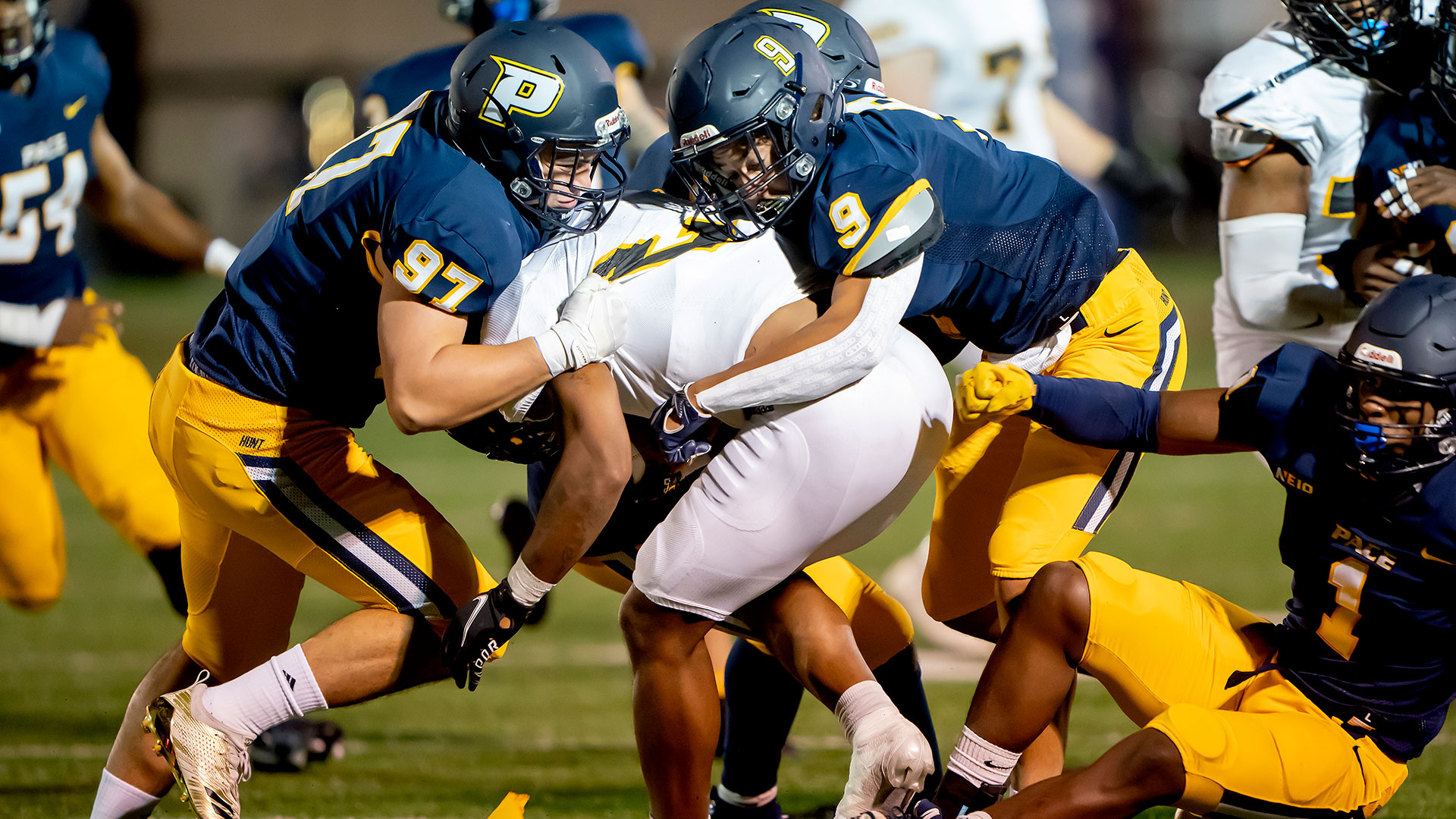Pace Football Falls at No. 18 Bentley - Pace University Athletics