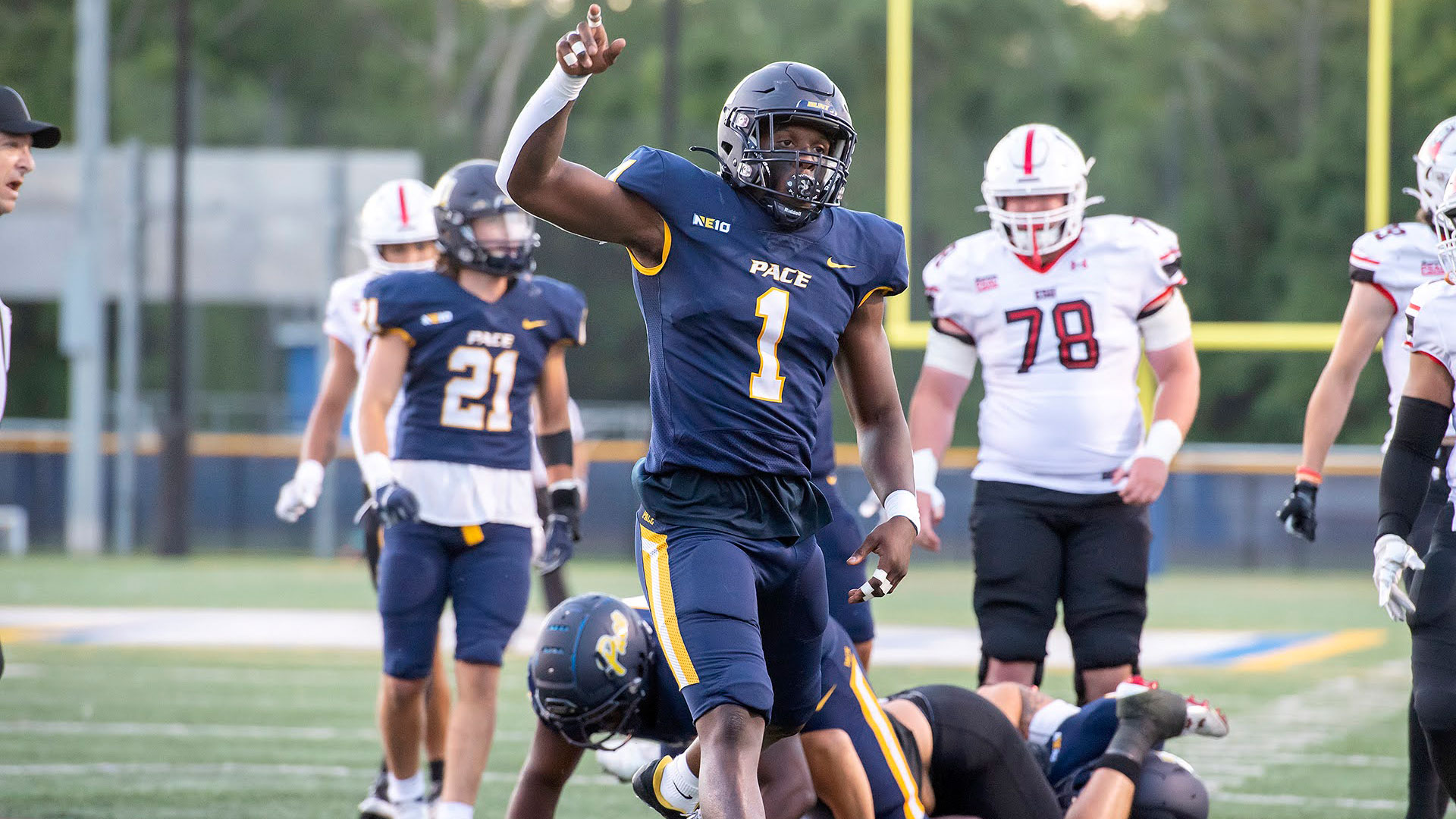Pace Football Wins NE10 Opener at SCSU, 27-7 - Pace University Athletics