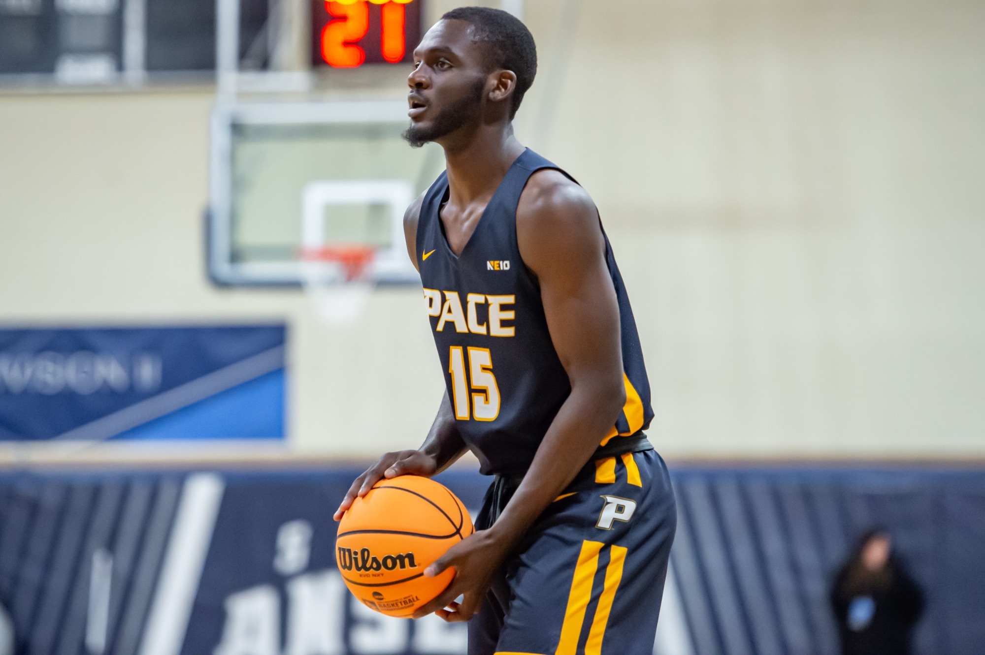 Adeleye Oyekanmi - 2022-23 - Men's Basketball - Pace University Athletics