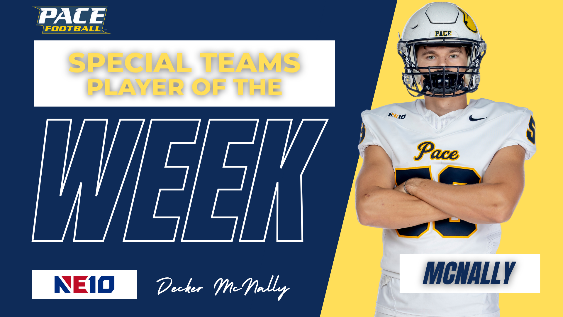 Pace Football Announces 2025 Schedule; Walker Looking to Set the Tone ...