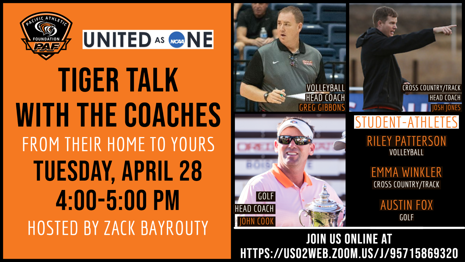 Coaches, Student-Athletes Ready for Tiger Talk - University of the Pacific