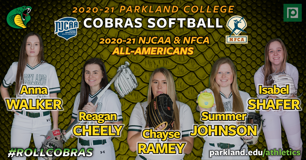 Five Cobras Softball Players Receive All-America Honors - Parkland ...