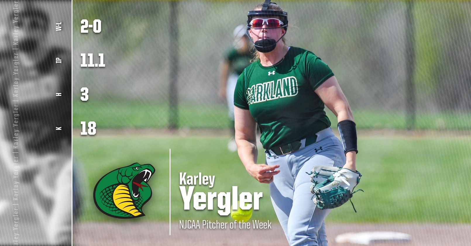 Karley Yergler Earns National Honor From NJCAA - Parkland College Athletics