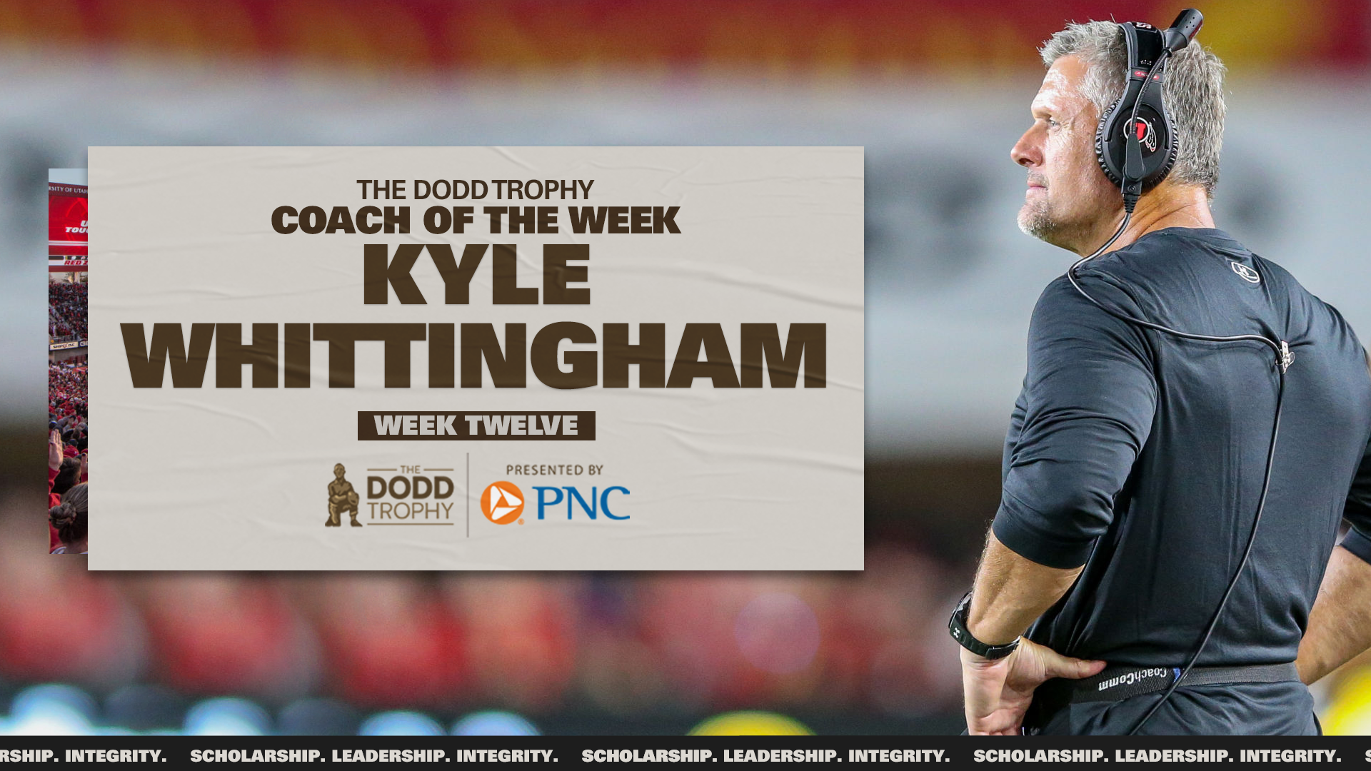 Kyle Whittingham Named Dodd Trophy Coach of the Week - Peach Bowl