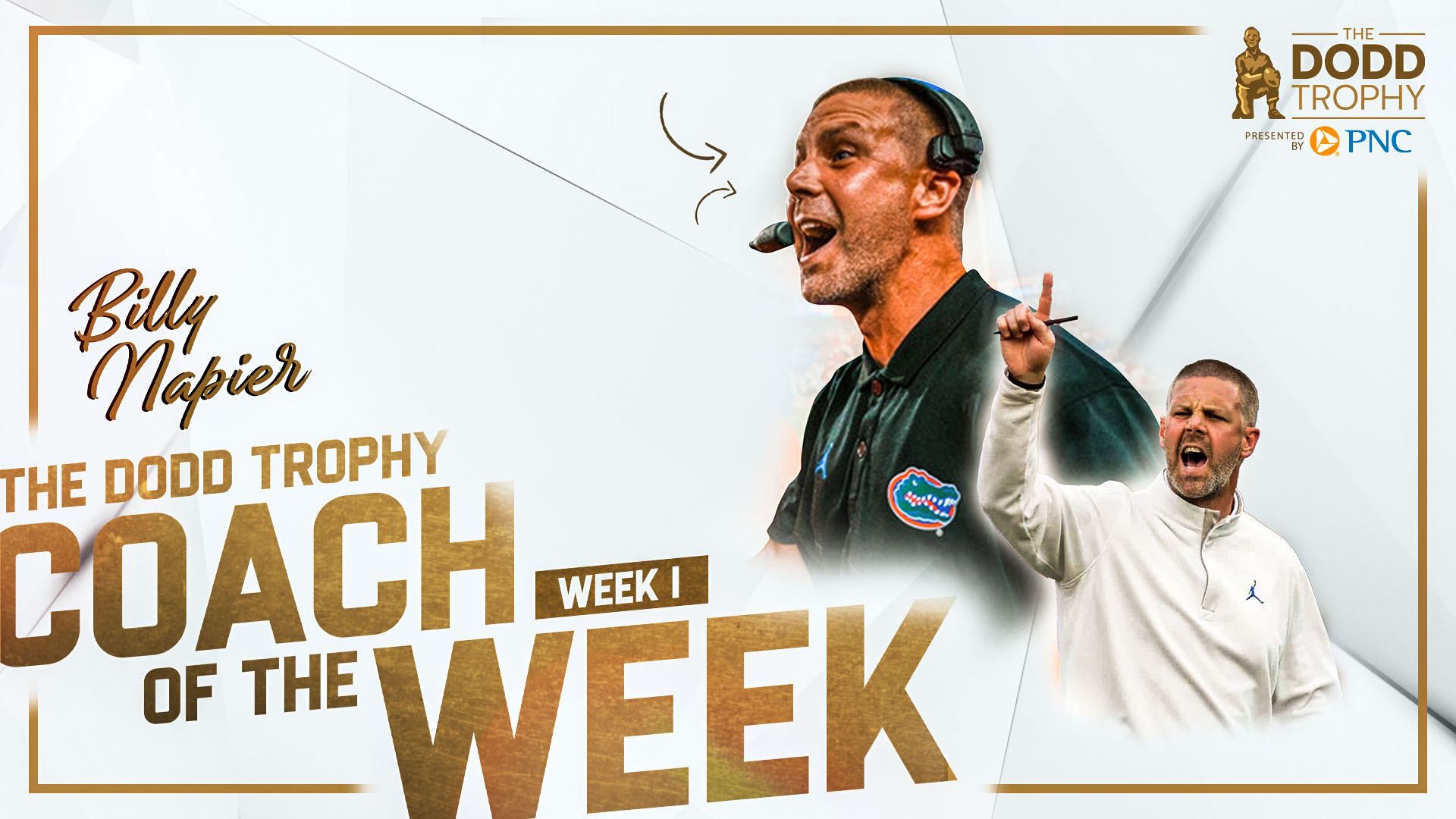 Billy Napier Named Dodd Trophy Coach of the Week - Peach Bowl