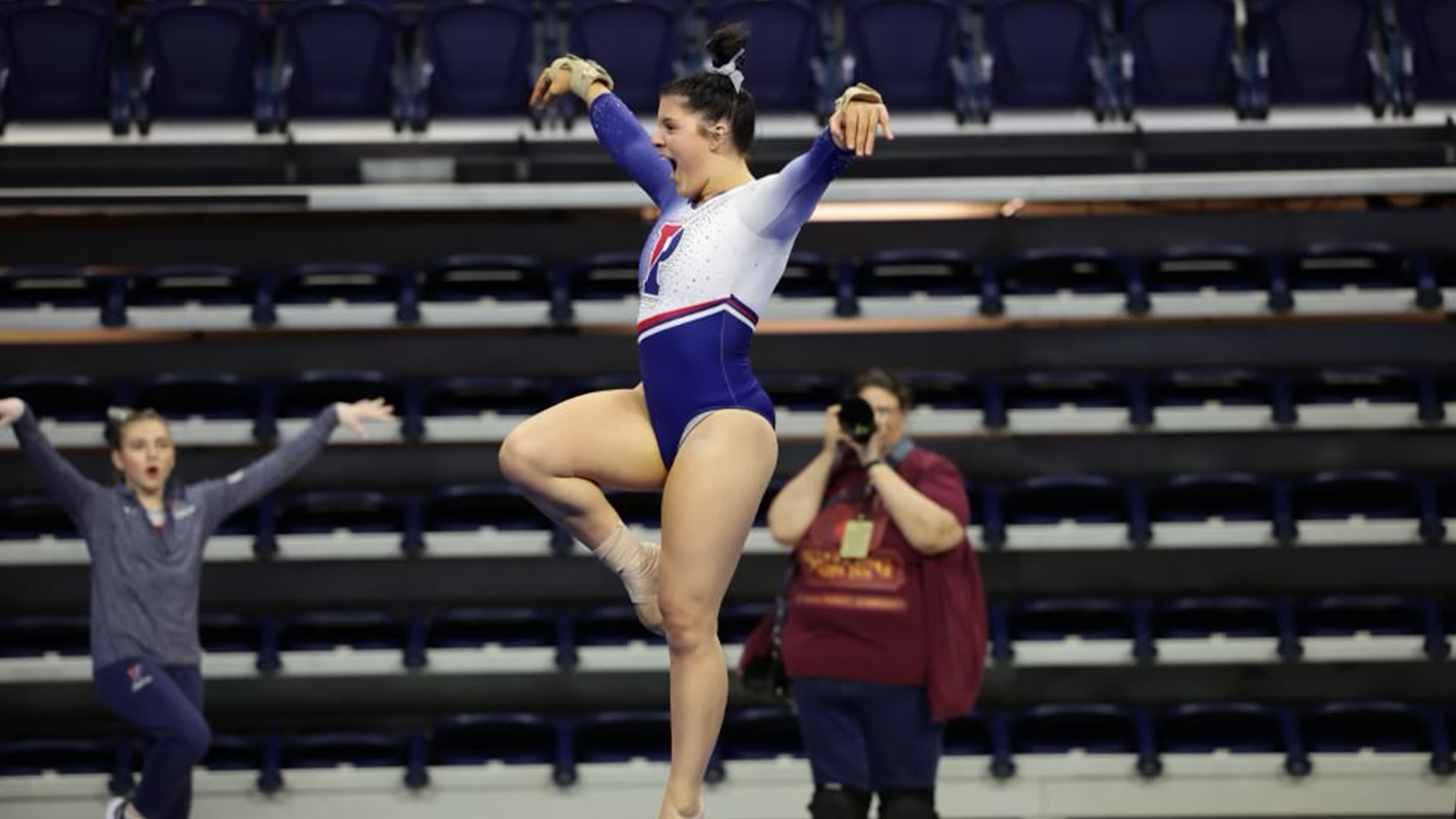Gymnastics Shatters Season-High Score With 195.250 To Beat Big Red ...