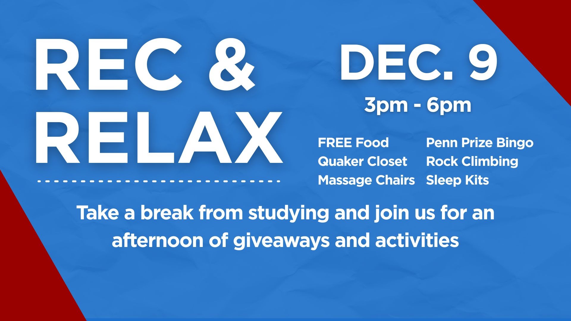 Your Healthiest Deal of the Year - Join Campus Rec for only $1! - Penn ...