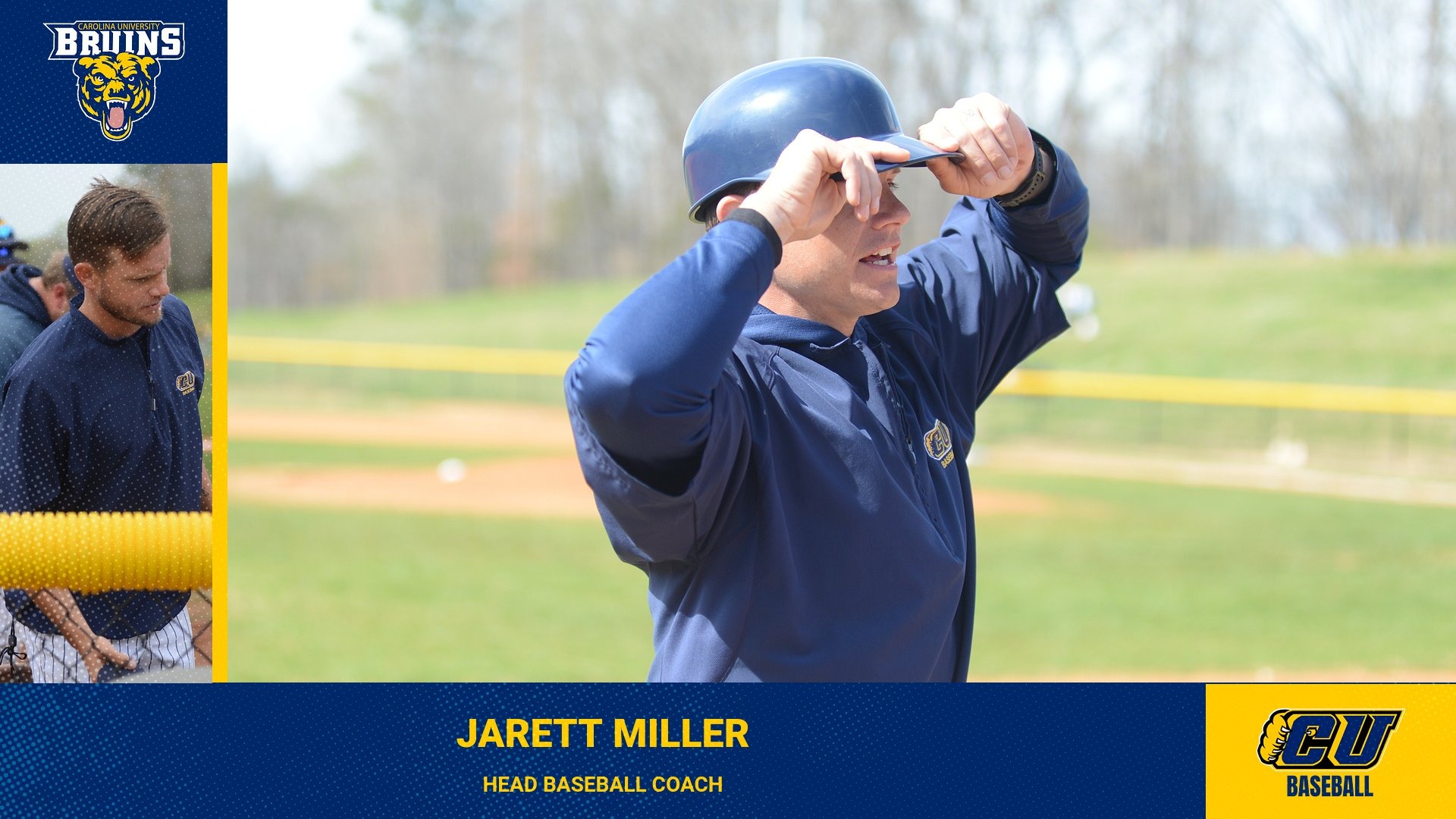 Carolina University Announces Jarett Miller as Head Baseball Coach ...