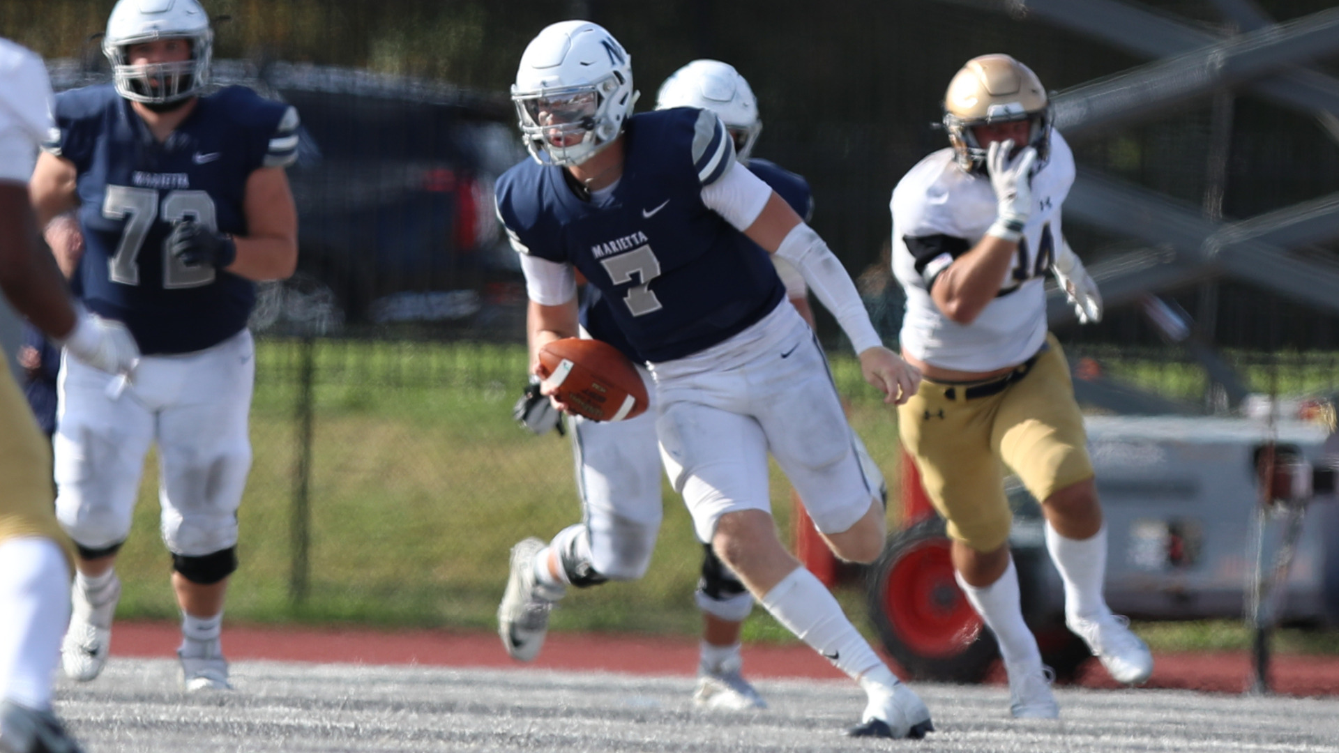 No. 12 John Carroll edges Pioneers 31-28 - Marietta College Athletics