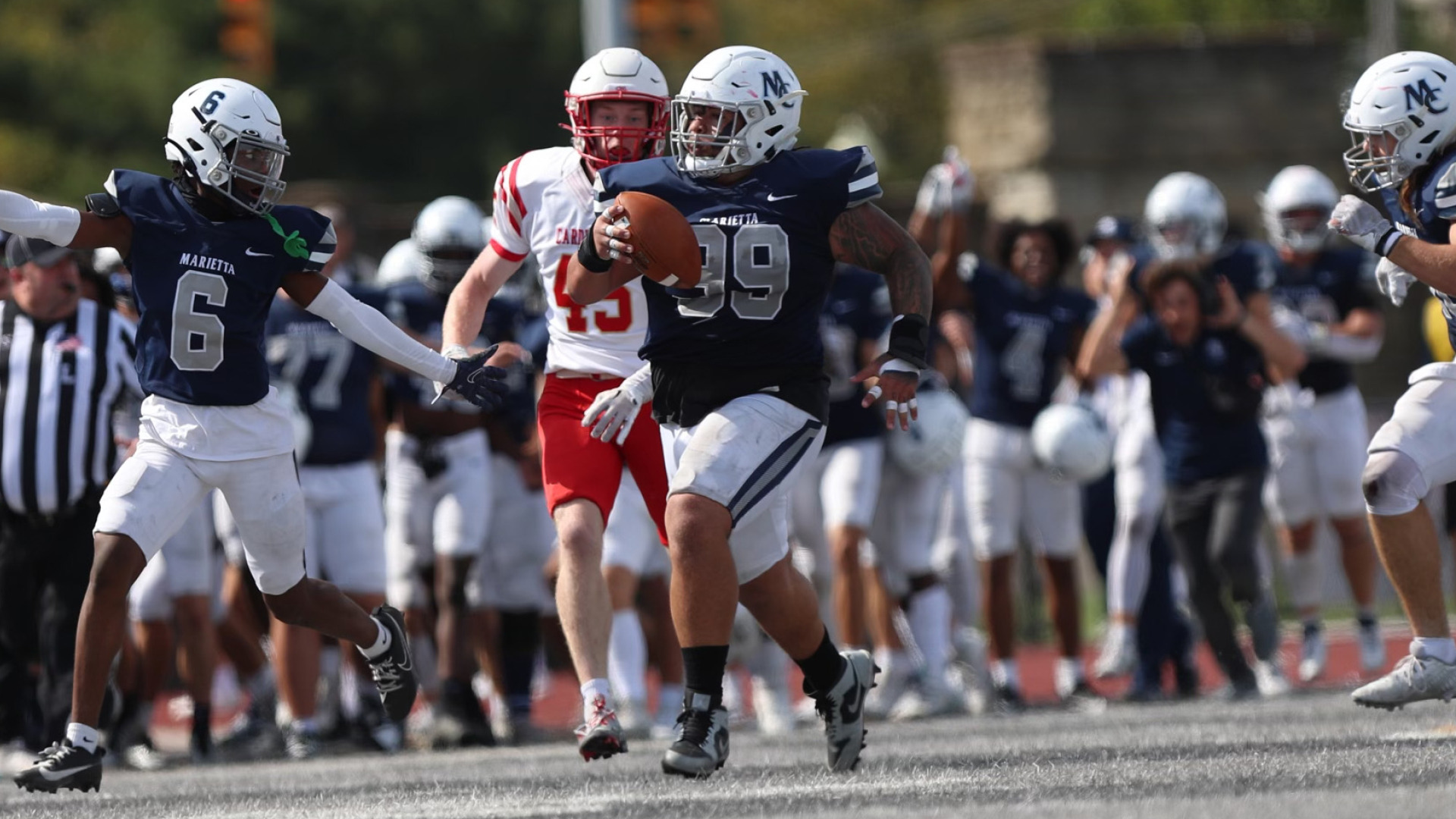 Pioneers overwhelm Otterbein 50-0 - Marietta College Athletics