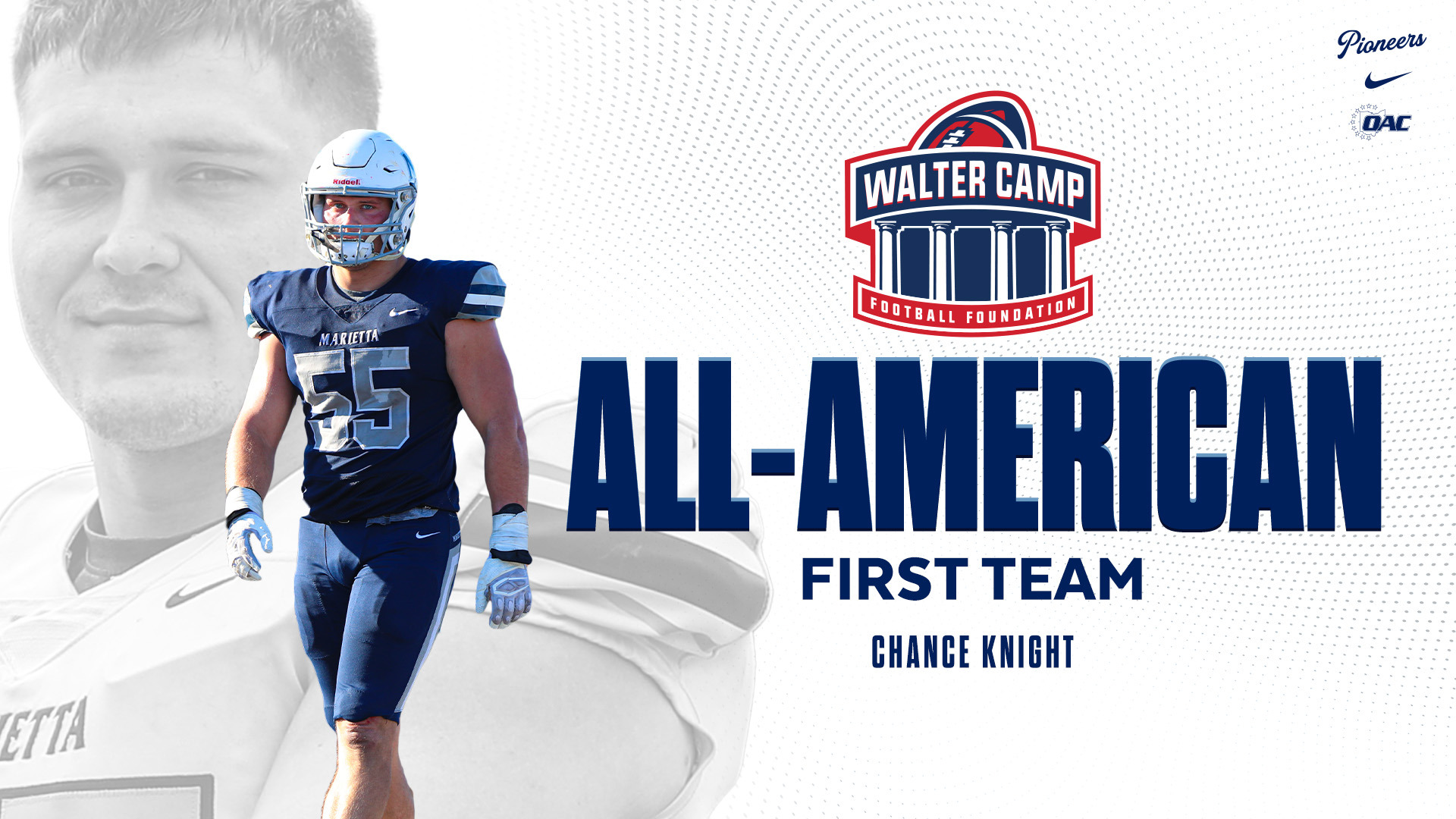 Football has 10 named to All-OAC Team - Marietta College Athletics