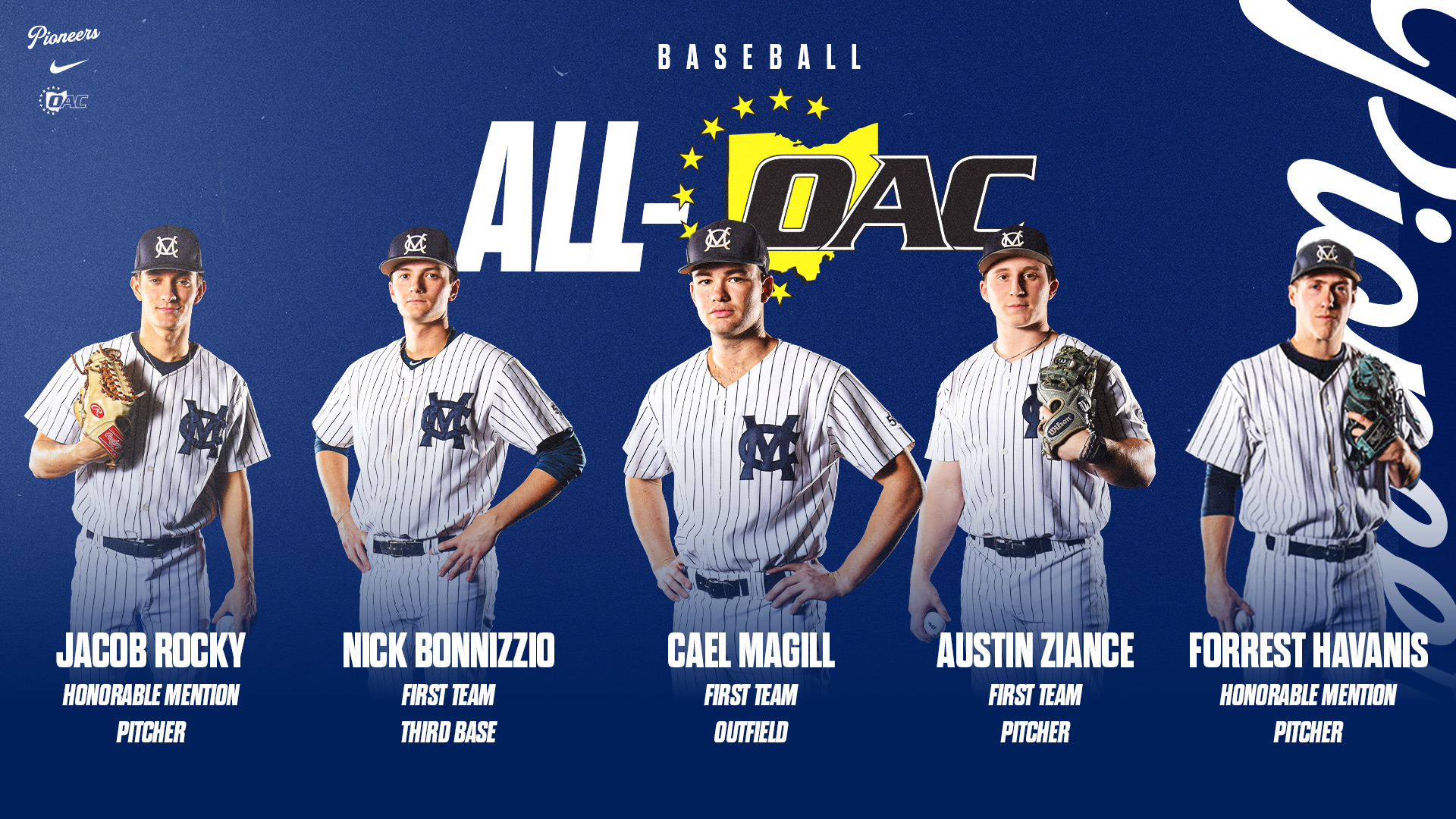 Baseball has two players named CSC Academic All-District - Marietta ...