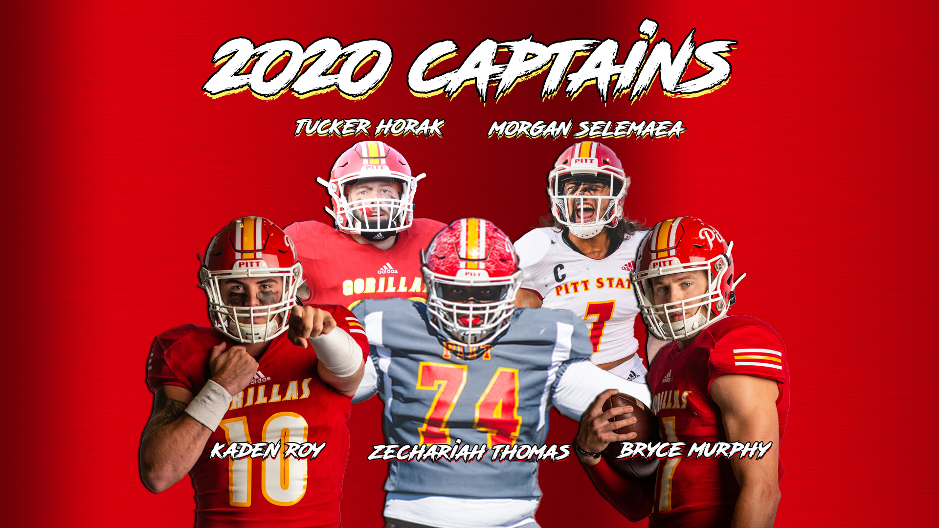 Gorillas Select 2020 Team Captains - Pittsburg State University Athletics