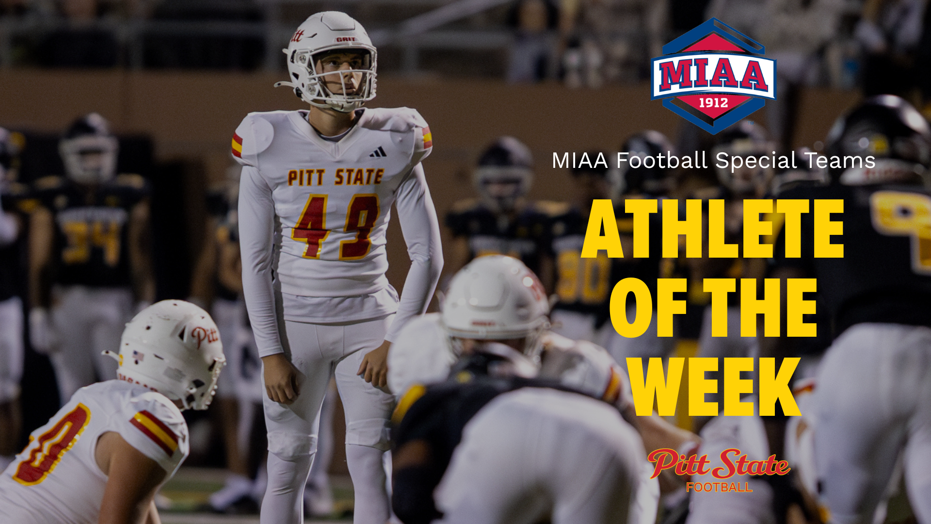 Niggemann Named MIAA Special Teams Player of the Week - Pittsburg State ...