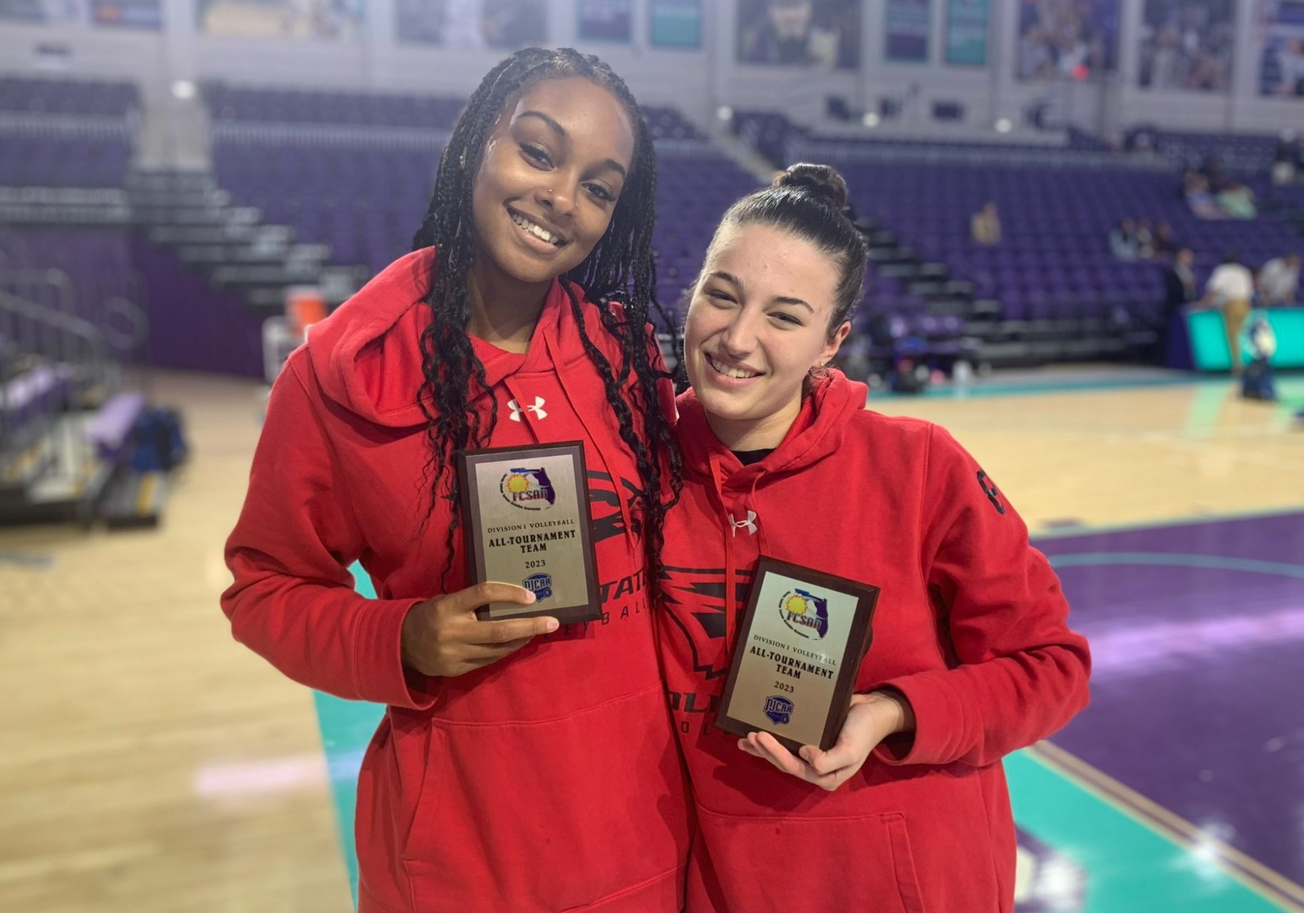 Polk State Volleyball's Mackey, Mostardini earn All-FCSAA Tournament ...