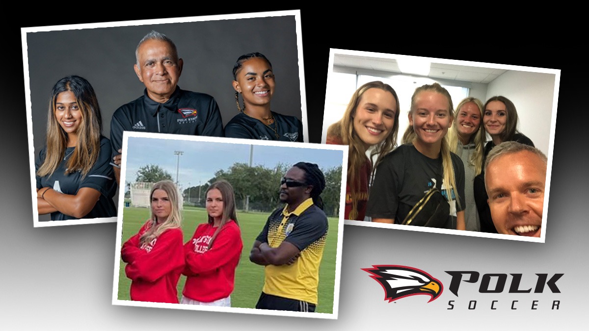 8 soccer players reunite with high school coaches at Polk State - Polk ...