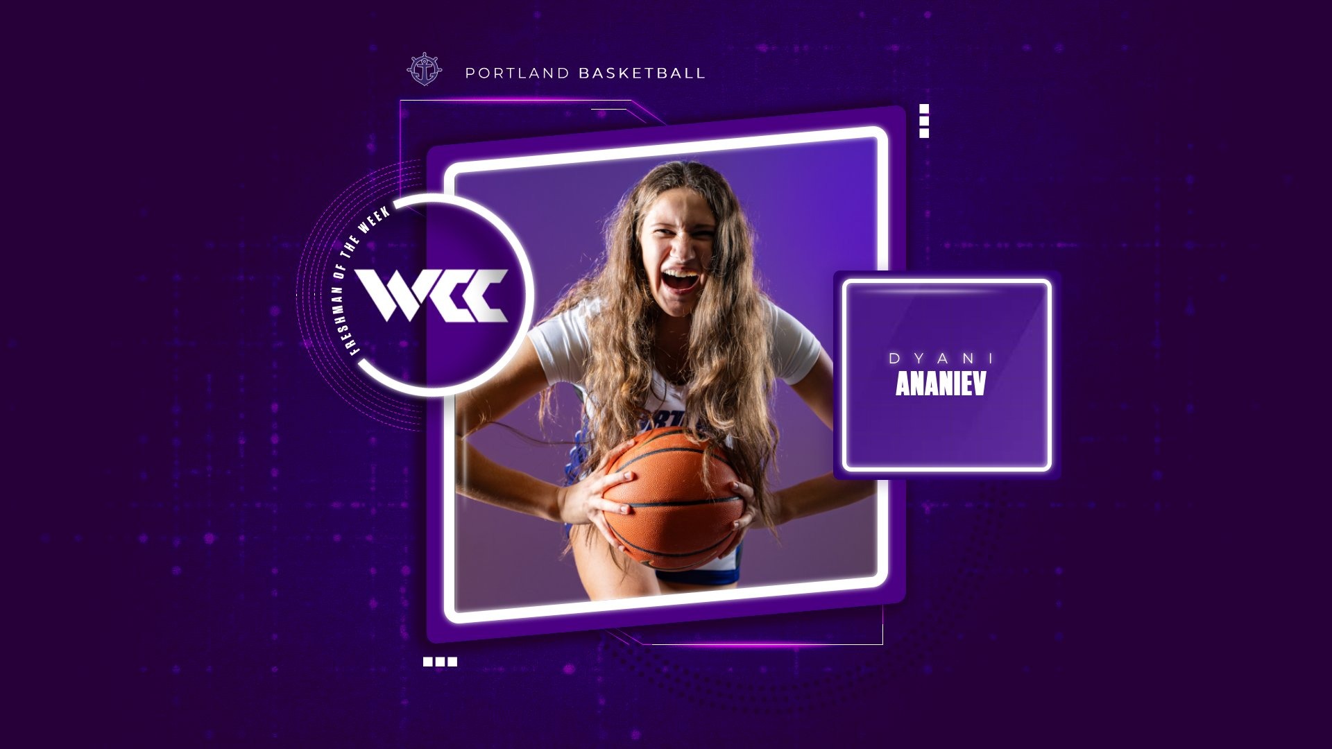 Ananiev Wins Seventh WCC Freshman of the Week Award - University of Portland Athletics
