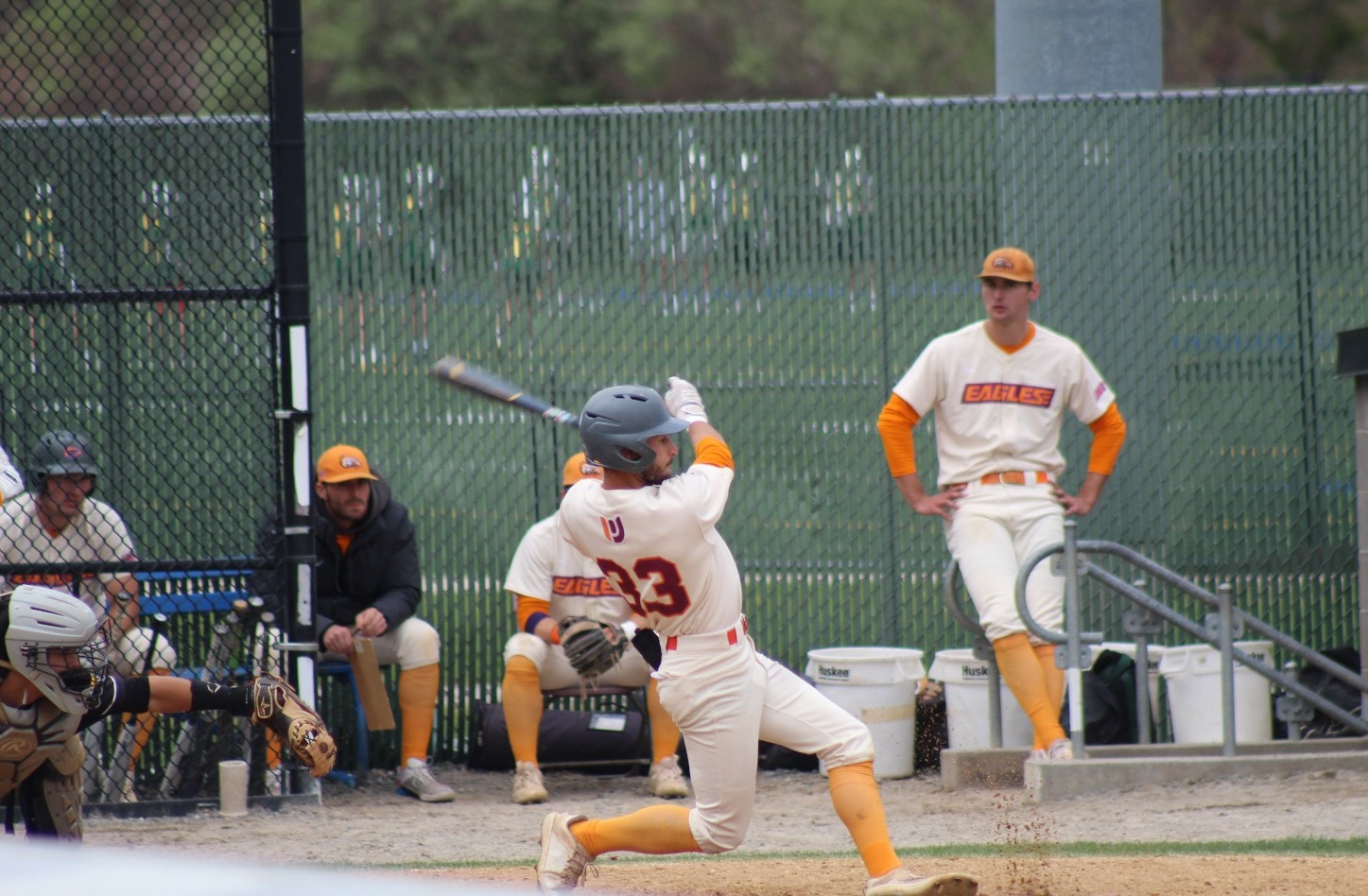 Caron's Four Hits Leads Baseball Over AIC - Post University Athletics