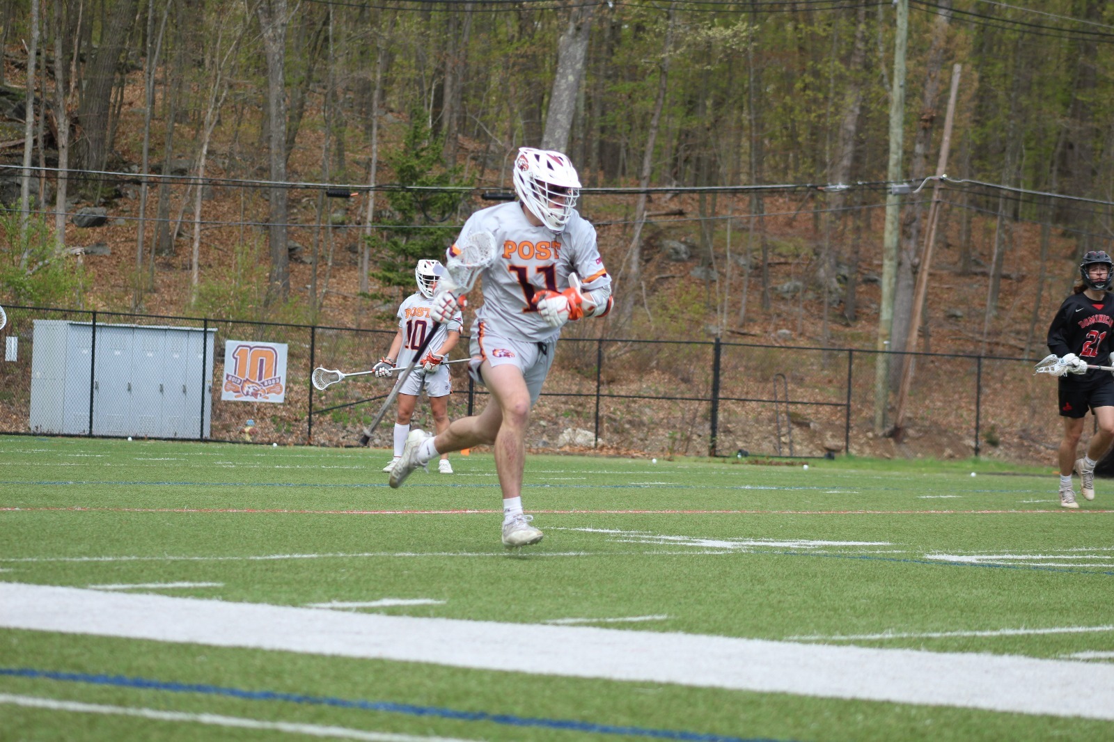 Nine Players Score As Men s Lacrosse Defeats Dominican For First Ever