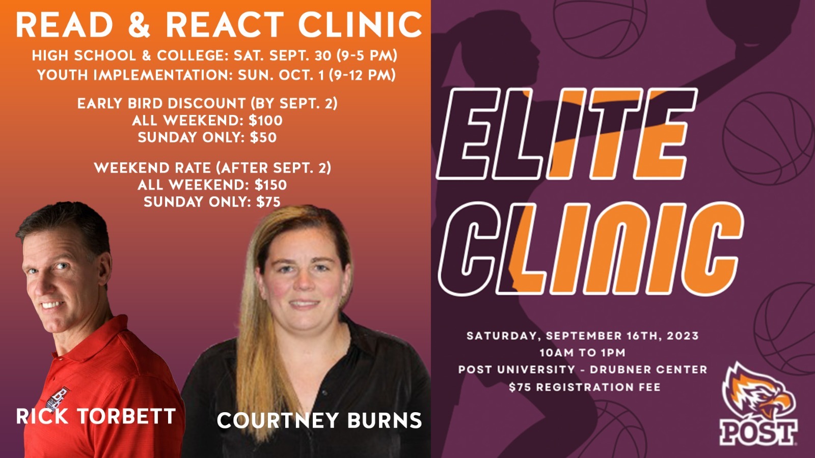 Women's Basketball Set to Host Two Clinics Next Month - Post University ...
