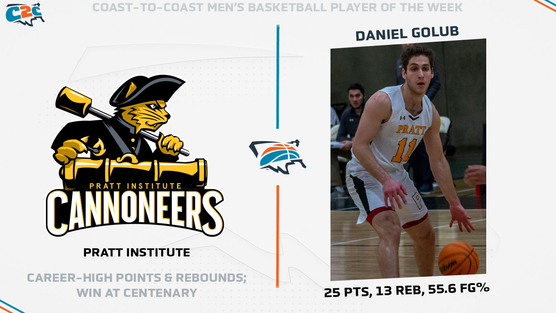 Daniel Golub - Men's Basketball - Pratt Institute