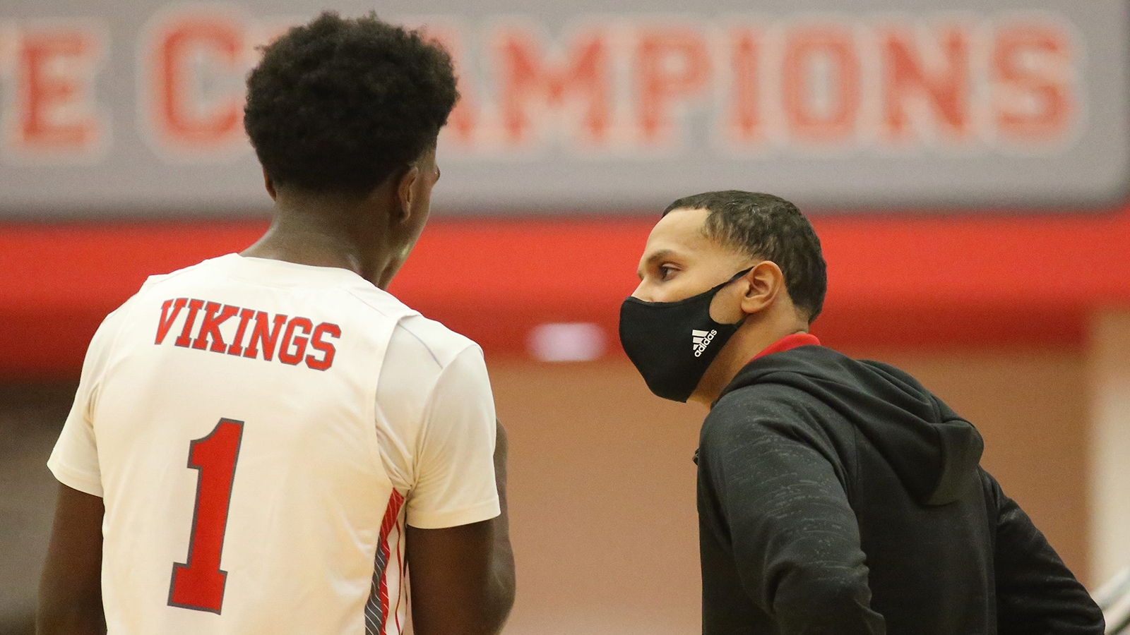 Vikings Basketball Coach Bryan Wyant in a New Gym with Same Fire ...