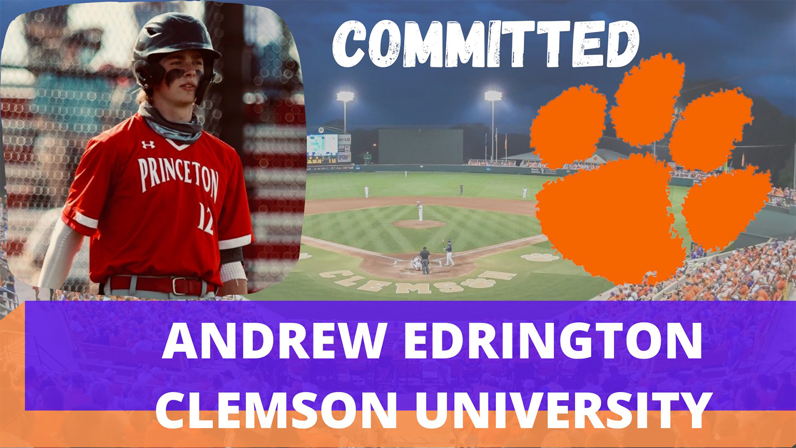 Junior Andrew Edrington Commits to Clemson University - Princeton ...