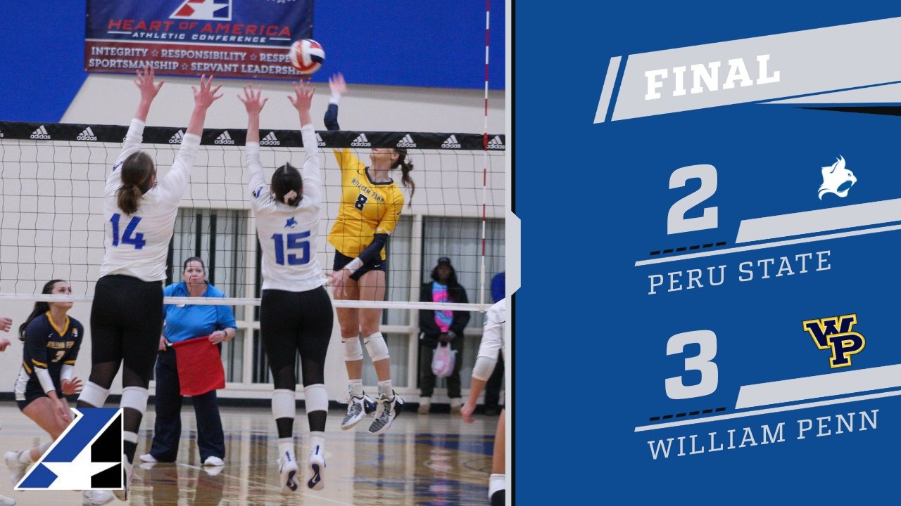 Peru State Volleyball takes two sets from William Penn on Senior Day ...
