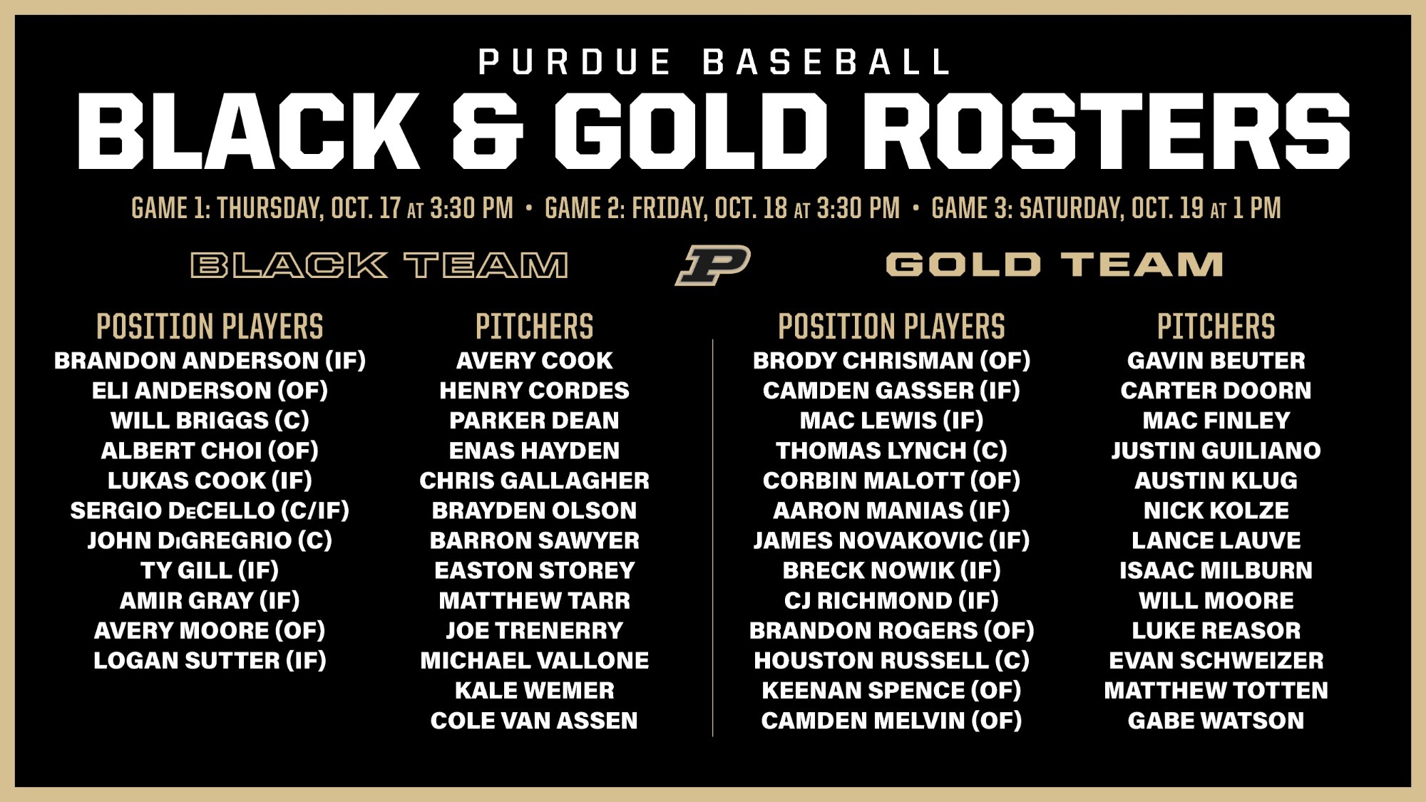 2025 Baseball Schedule - Purdue Boilermakers
