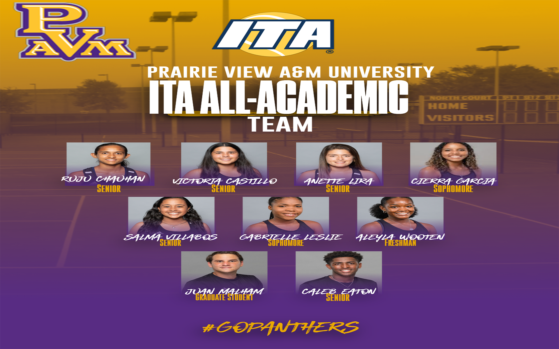 ITA Announces the Men's and Women's 2024 Scholars and All-Academic Teams - Prairie View A&M ...