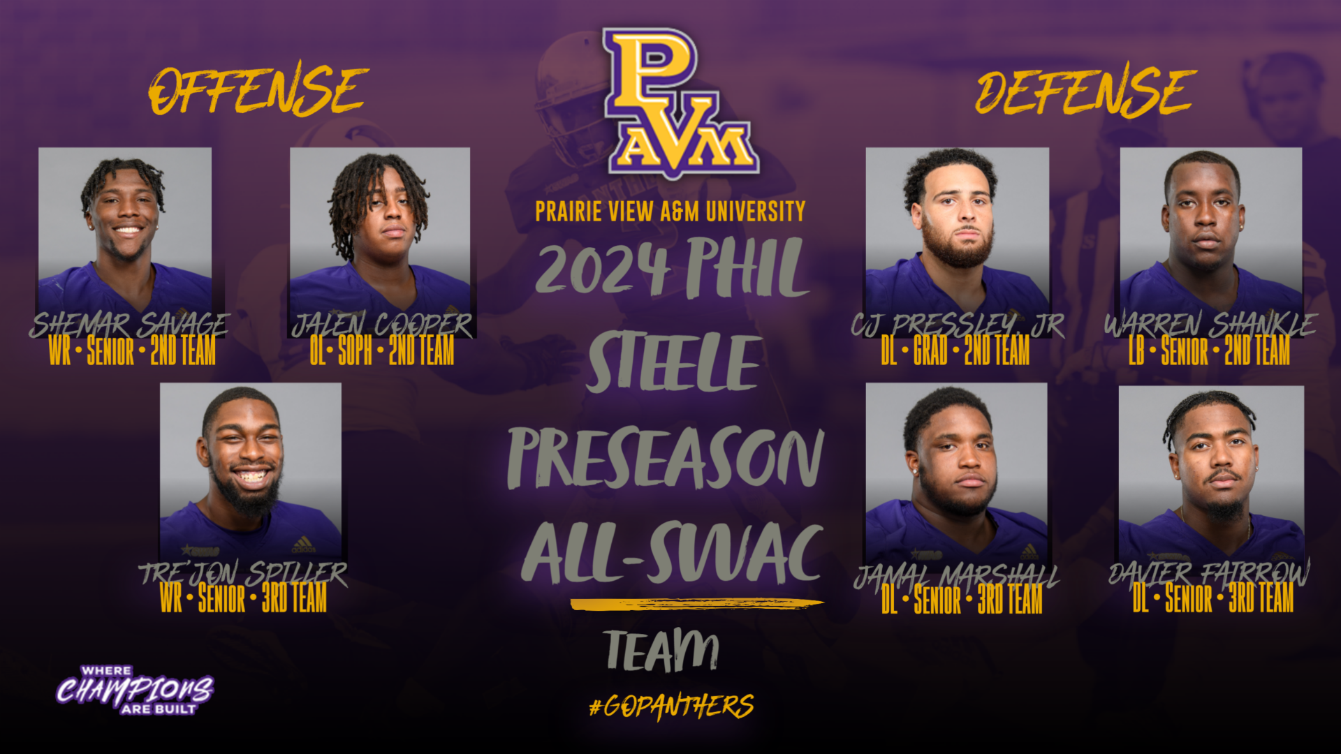 Panther Football announces Fall 2021 Schedule - Prairie View A&M ...