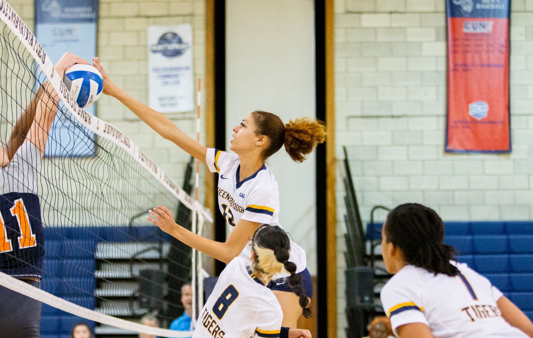 Tigers Earn Tri-Match Split - Queensborough Community College