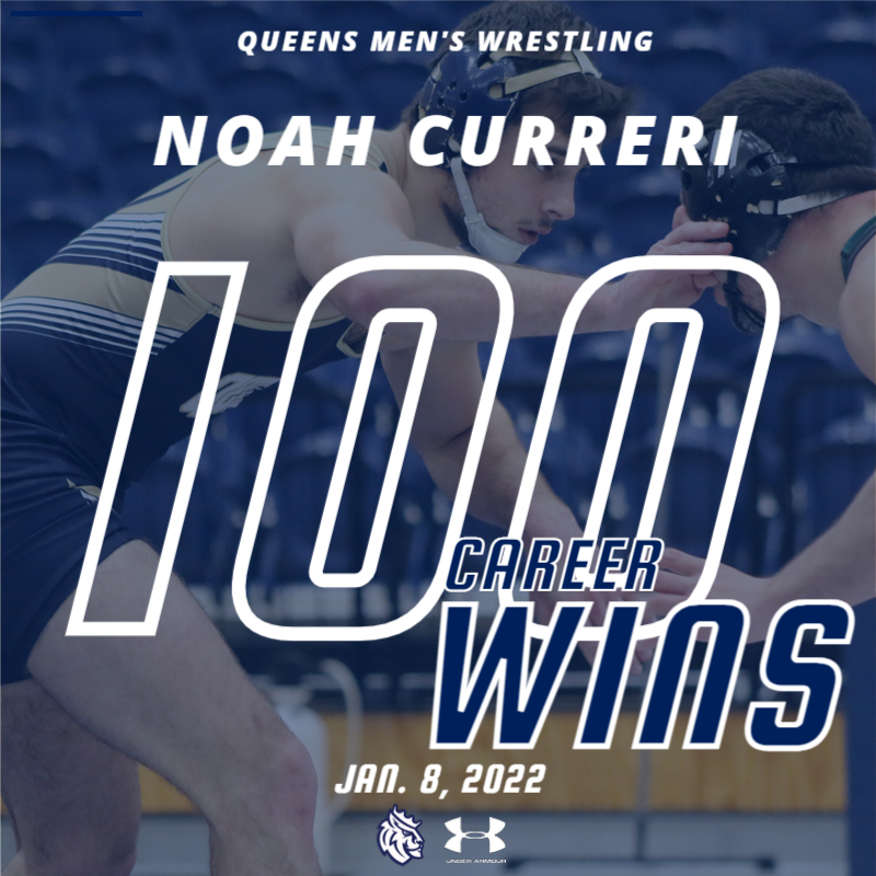 Curreri Records 100th Career Win at Kutztown Duals - Queens University ...